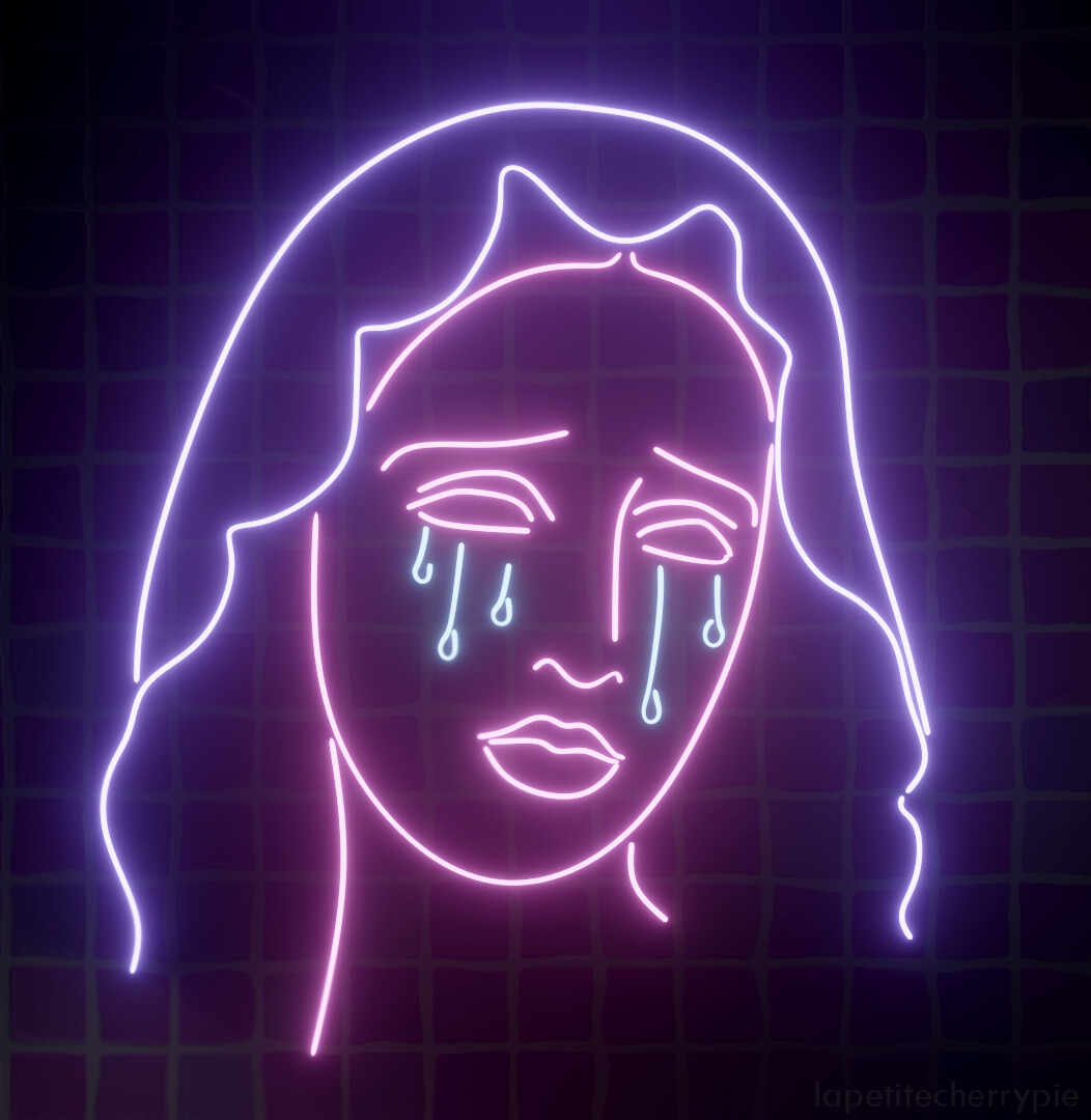 ArtStation - Neon Virgin Mary