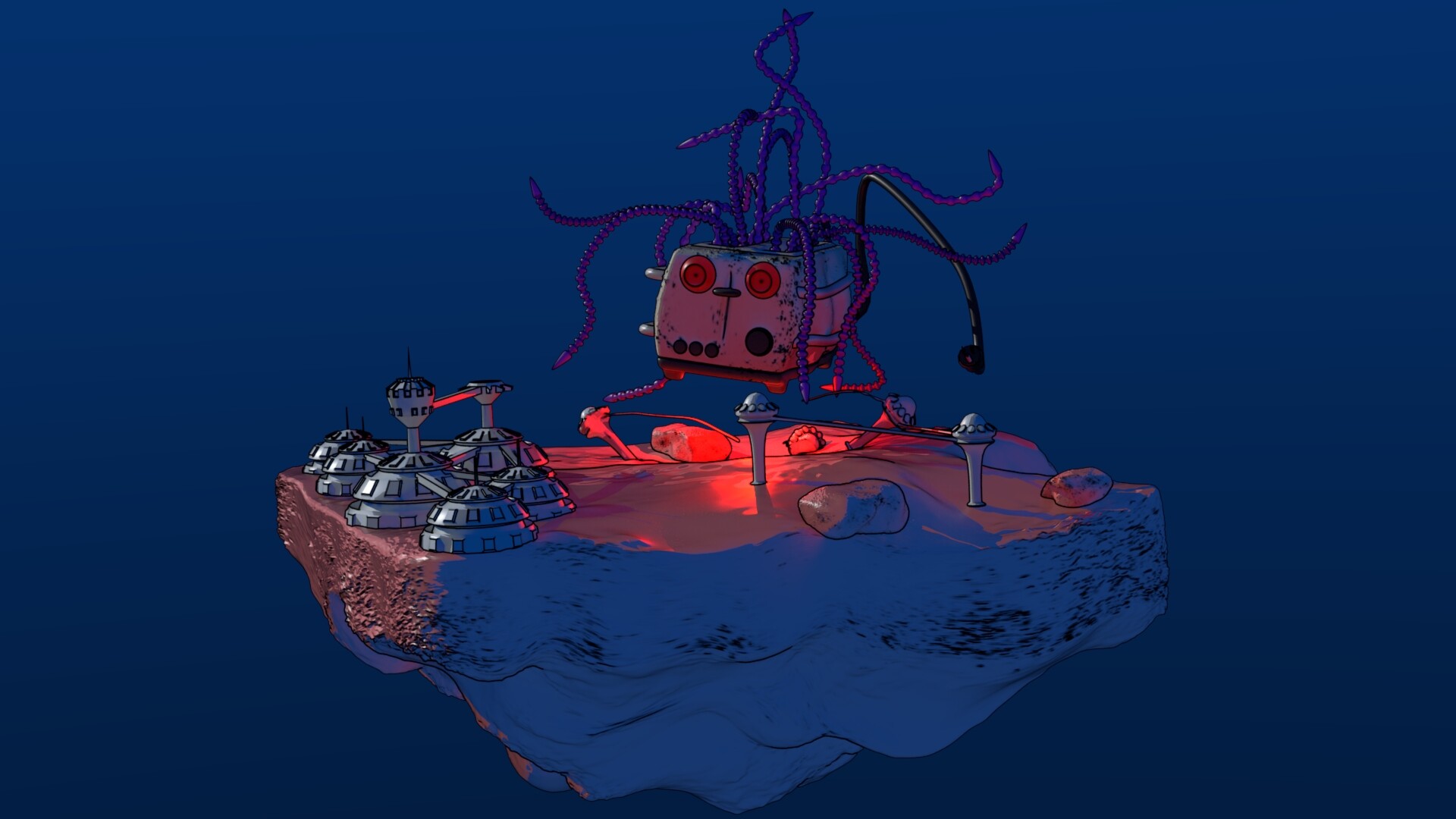 ArtStation - "The Attack of the Evil Toaster"