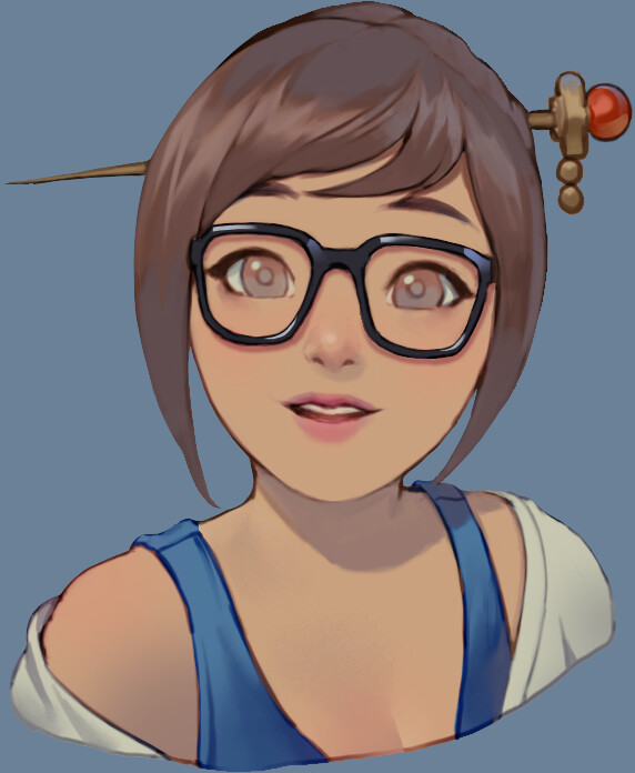 ArtStation - Overwatch_Mei(fan art)