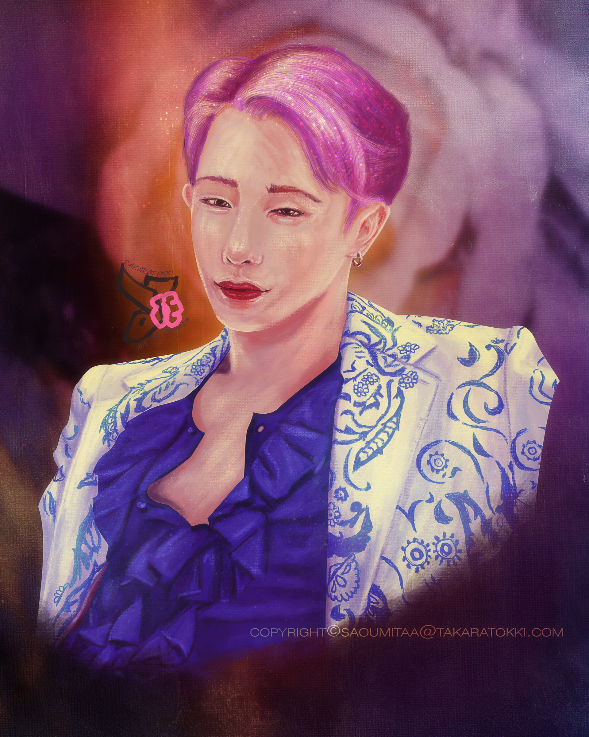 Saoumitaa Ganguly - Wonho Lavender - Portrait Commission