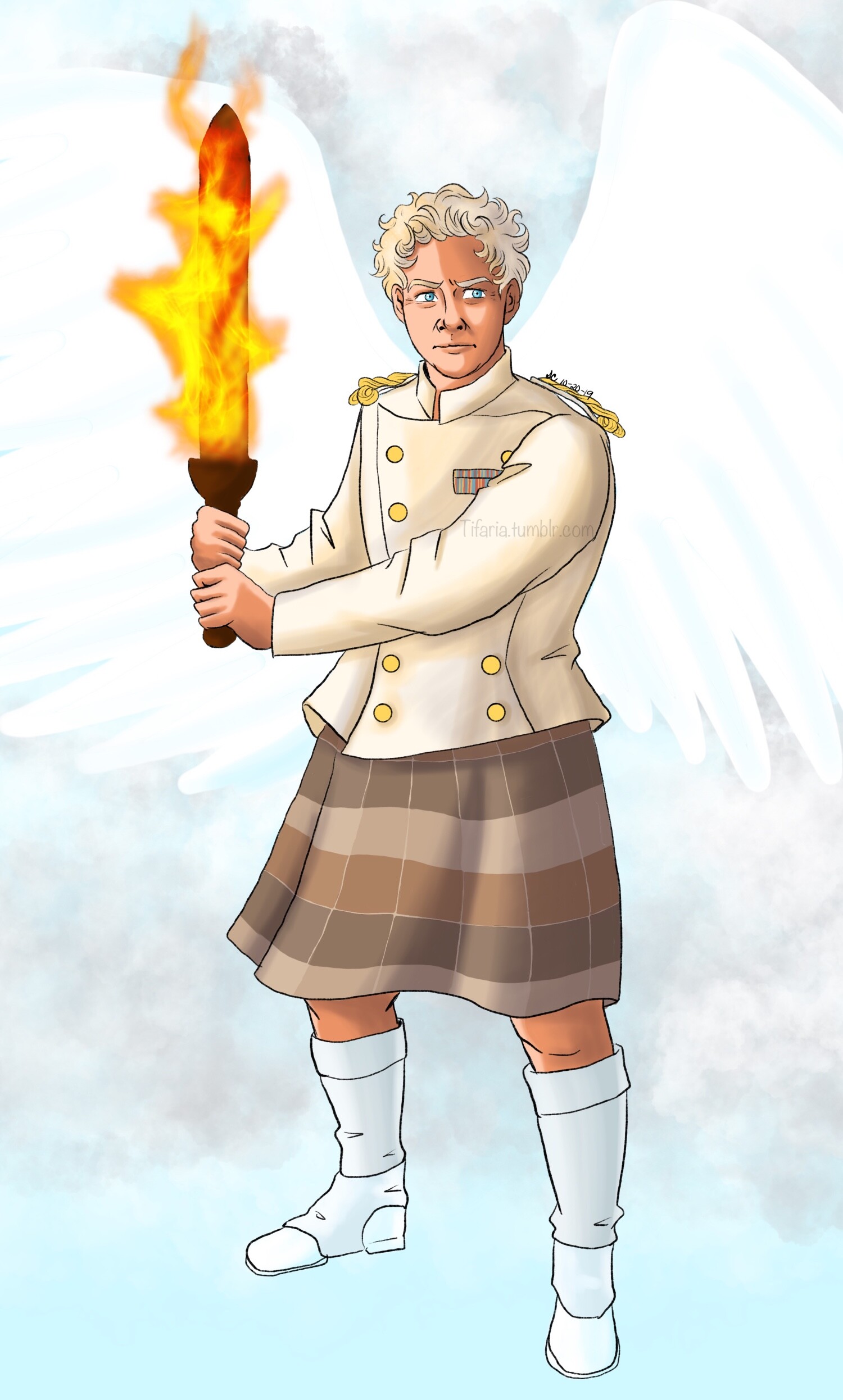 ArtStation - Battle angel Aziraphale