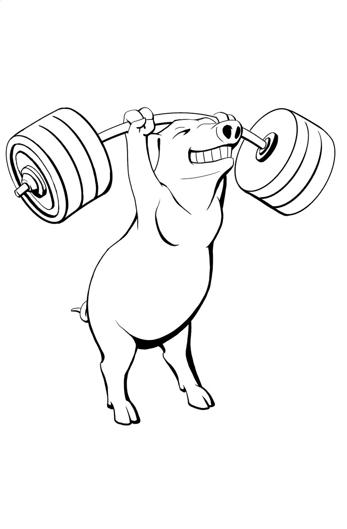 crossfit coloring pages