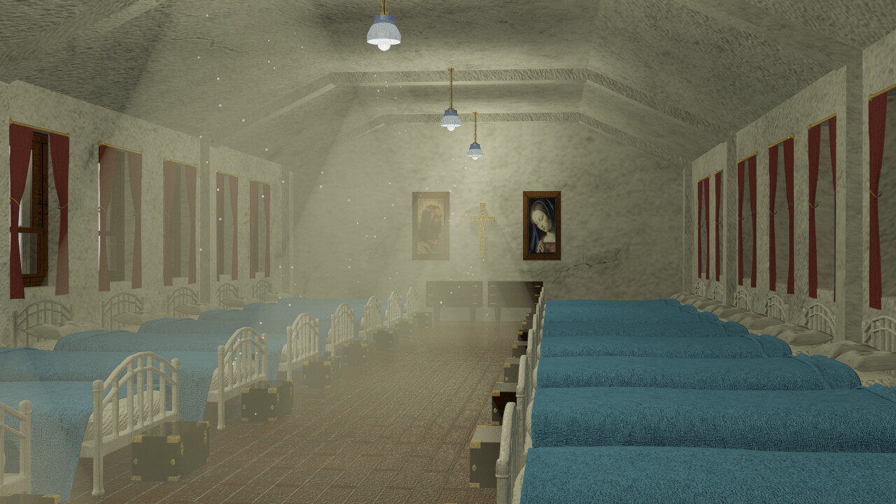 ArtStation - Orphanage environment render