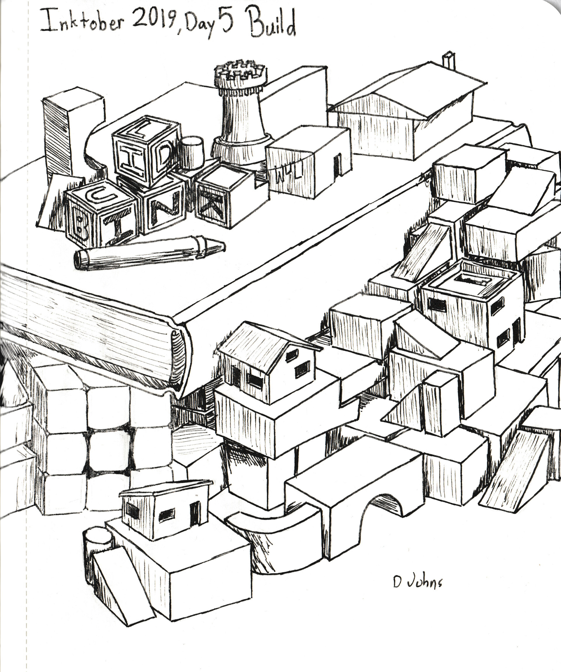 ArtStation - Inktober Day 5 'Build'
