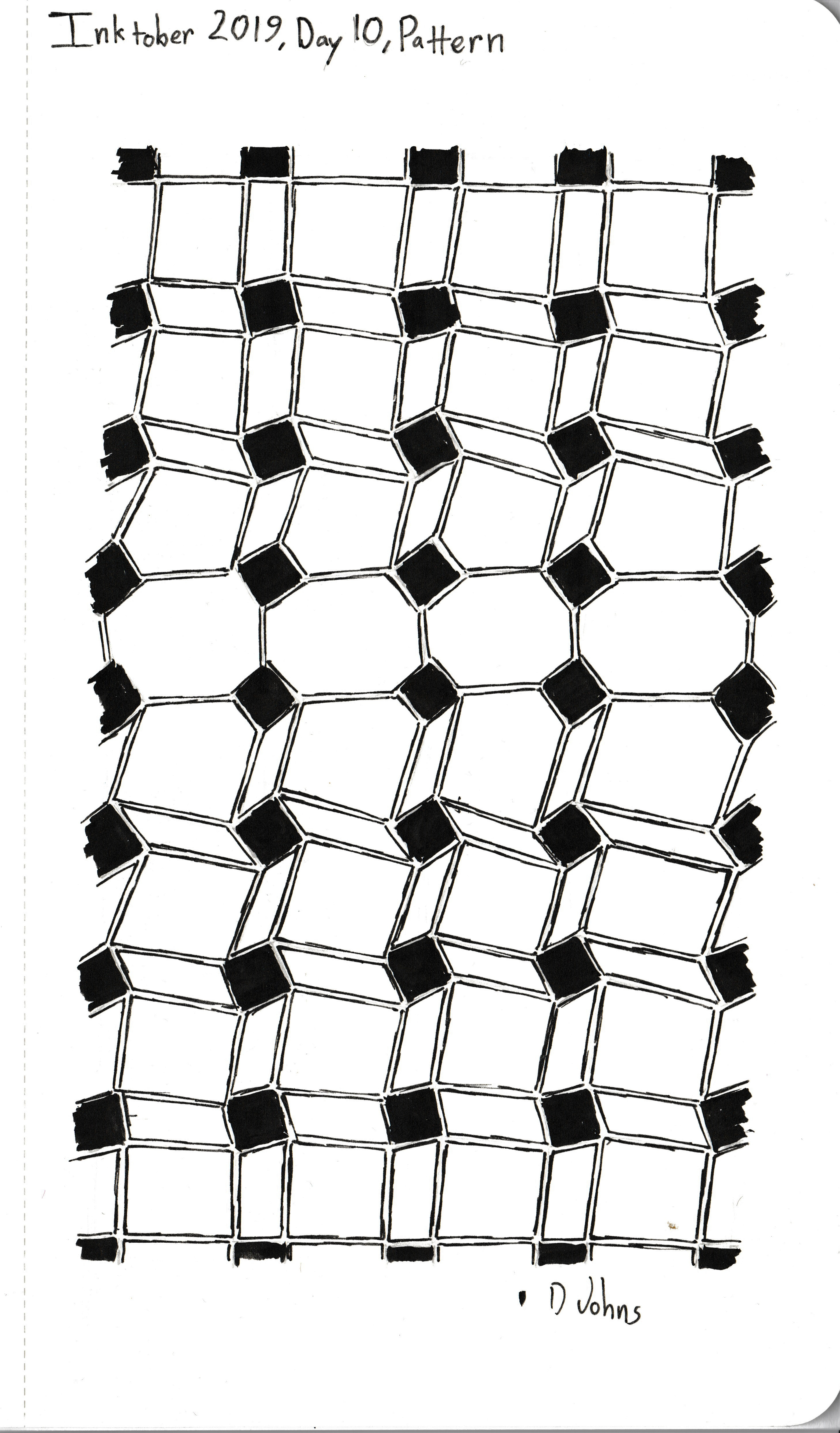 David Johns - Inktober Day 10 'Pattern'