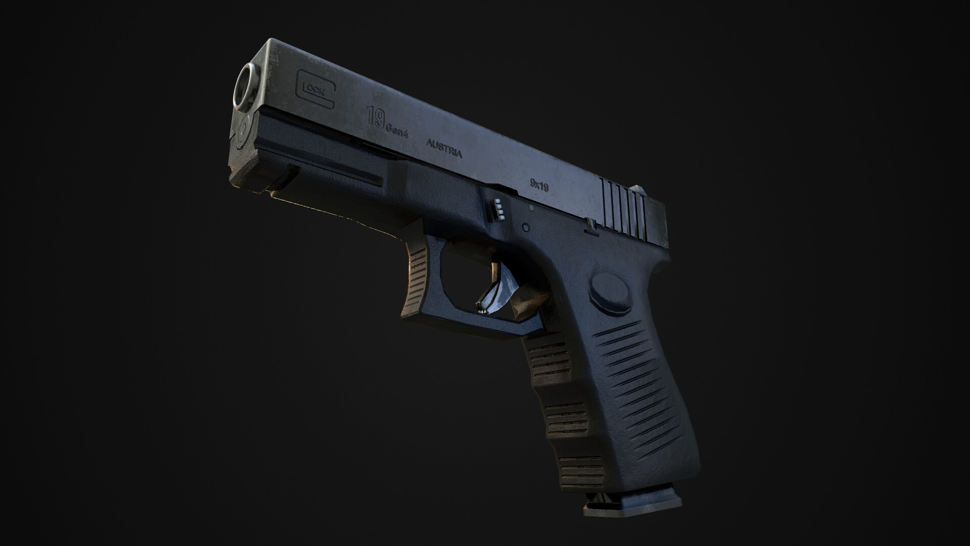 ArtStation - Lowpoly Glock 19