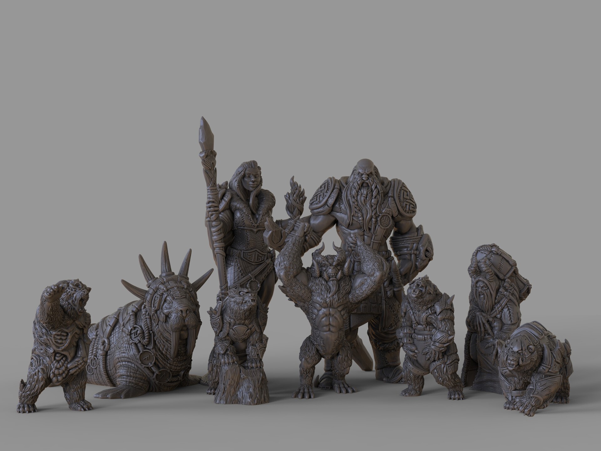 ArtStation - Wilds of Wintertide Minis