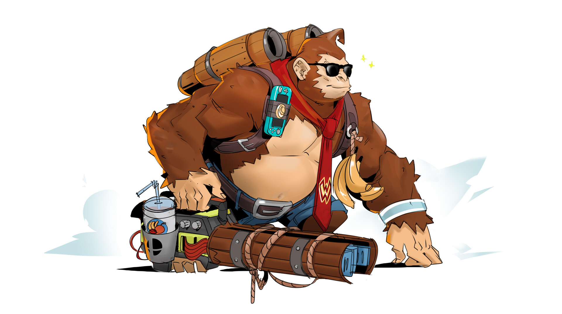 ArtStation - Donkey Kong Winston skin concept