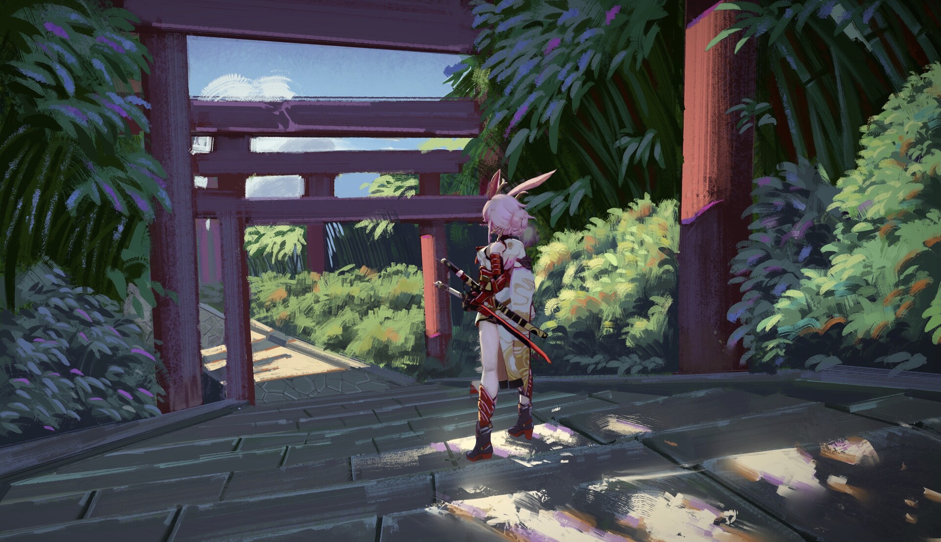 ArtStation - Sunny steps