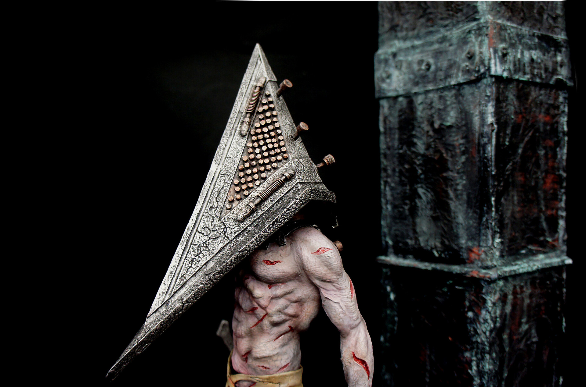 red pyramid thing