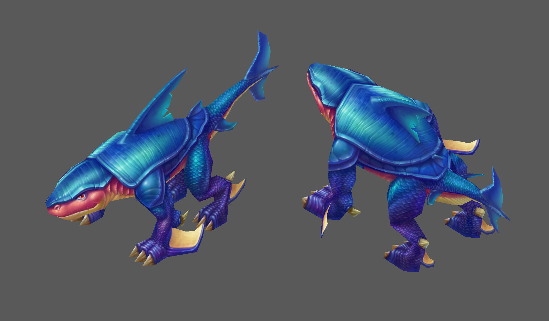 ArtStation - Shark Dragon (texture only)