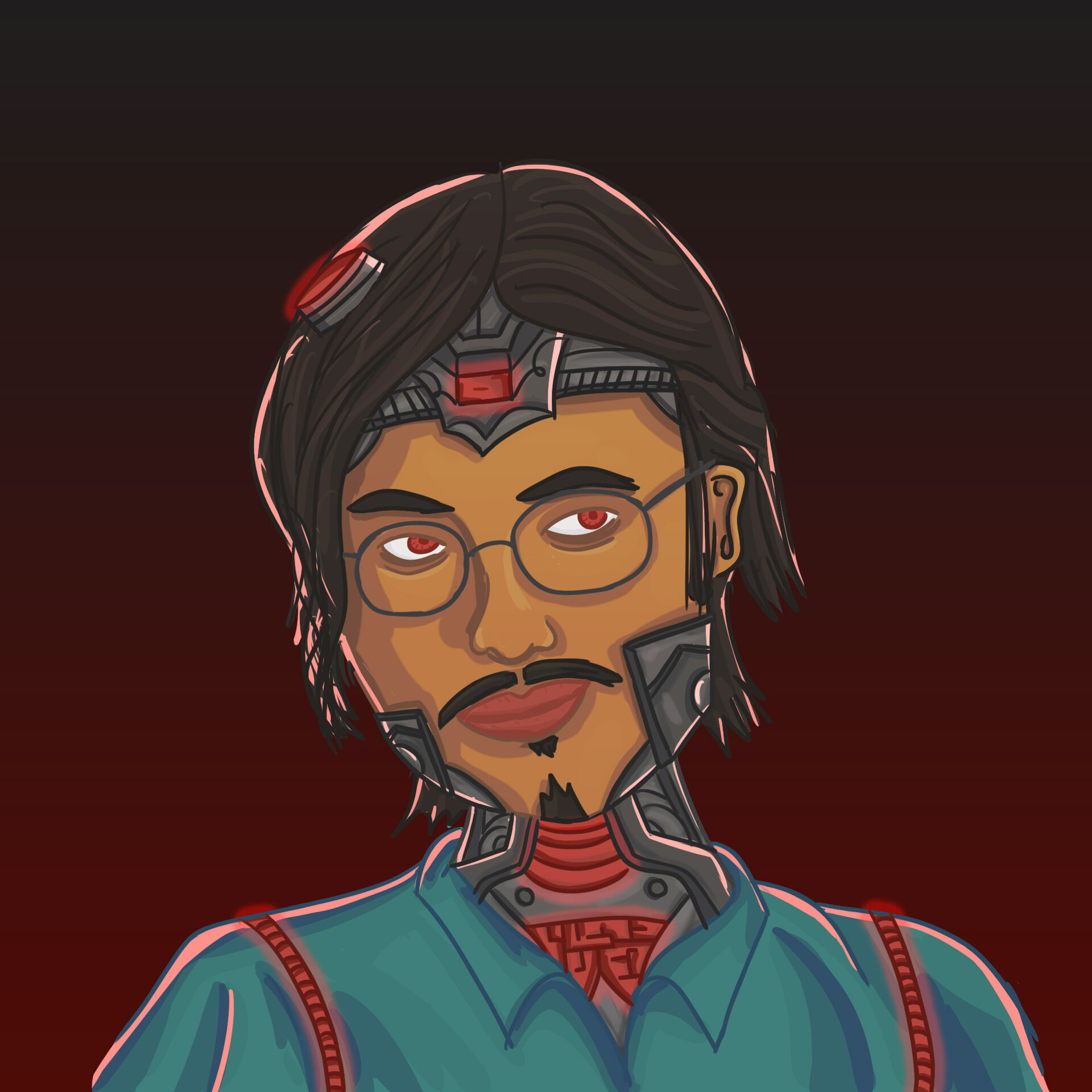 ArtStation - Cyborg Nerd Noob