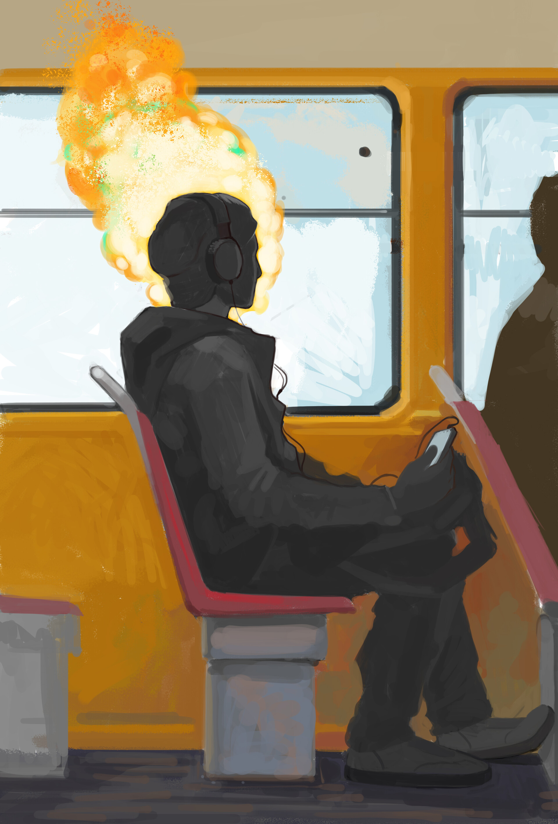 ArtStation - flame head