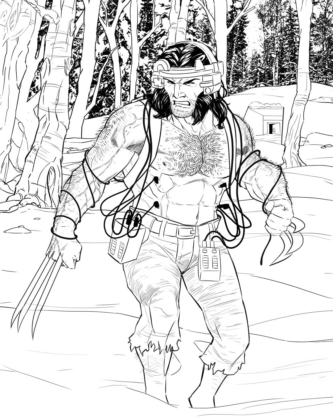 weapon x coloring pages