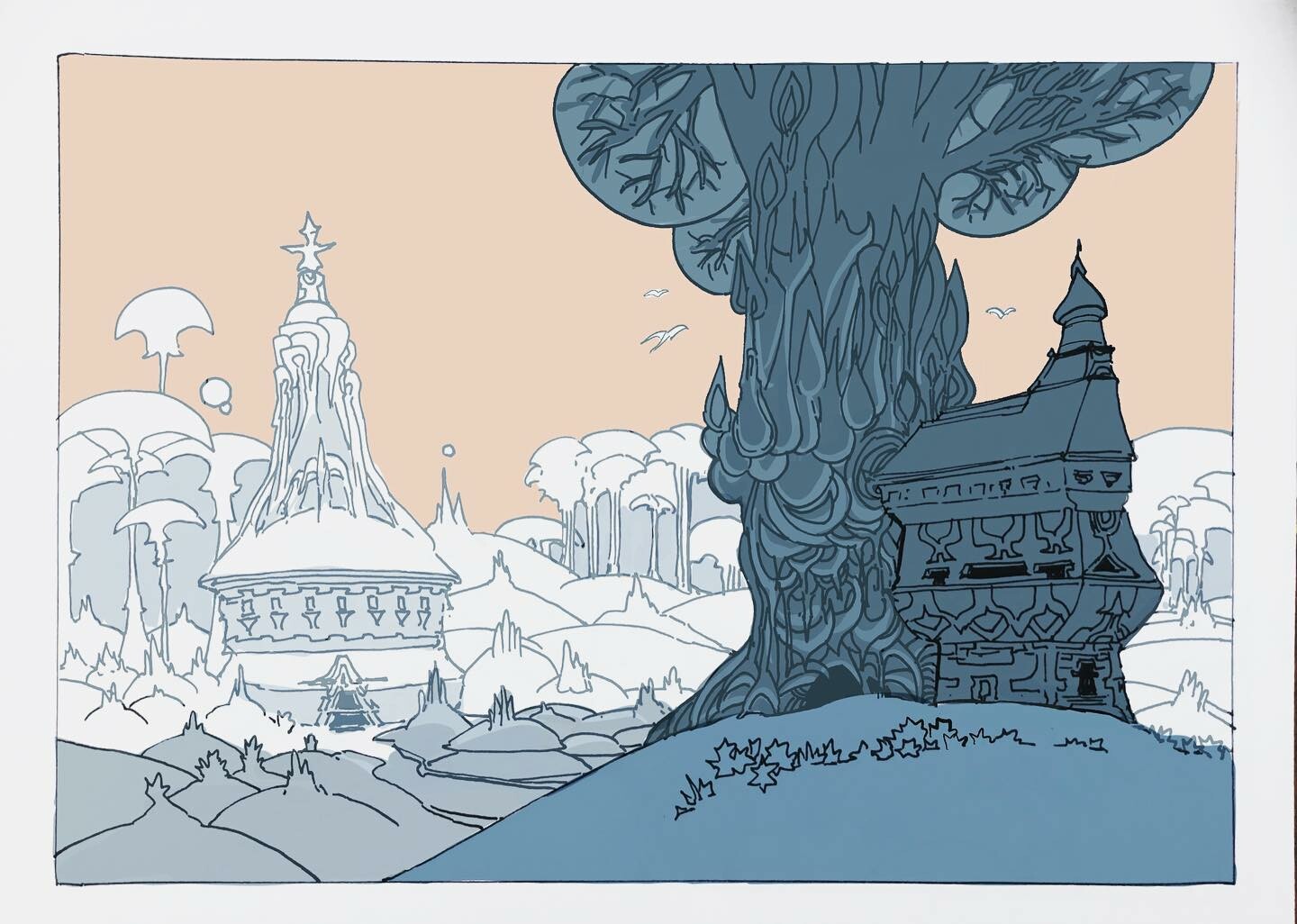 Hugo Puzzuoli - Among trees sketches