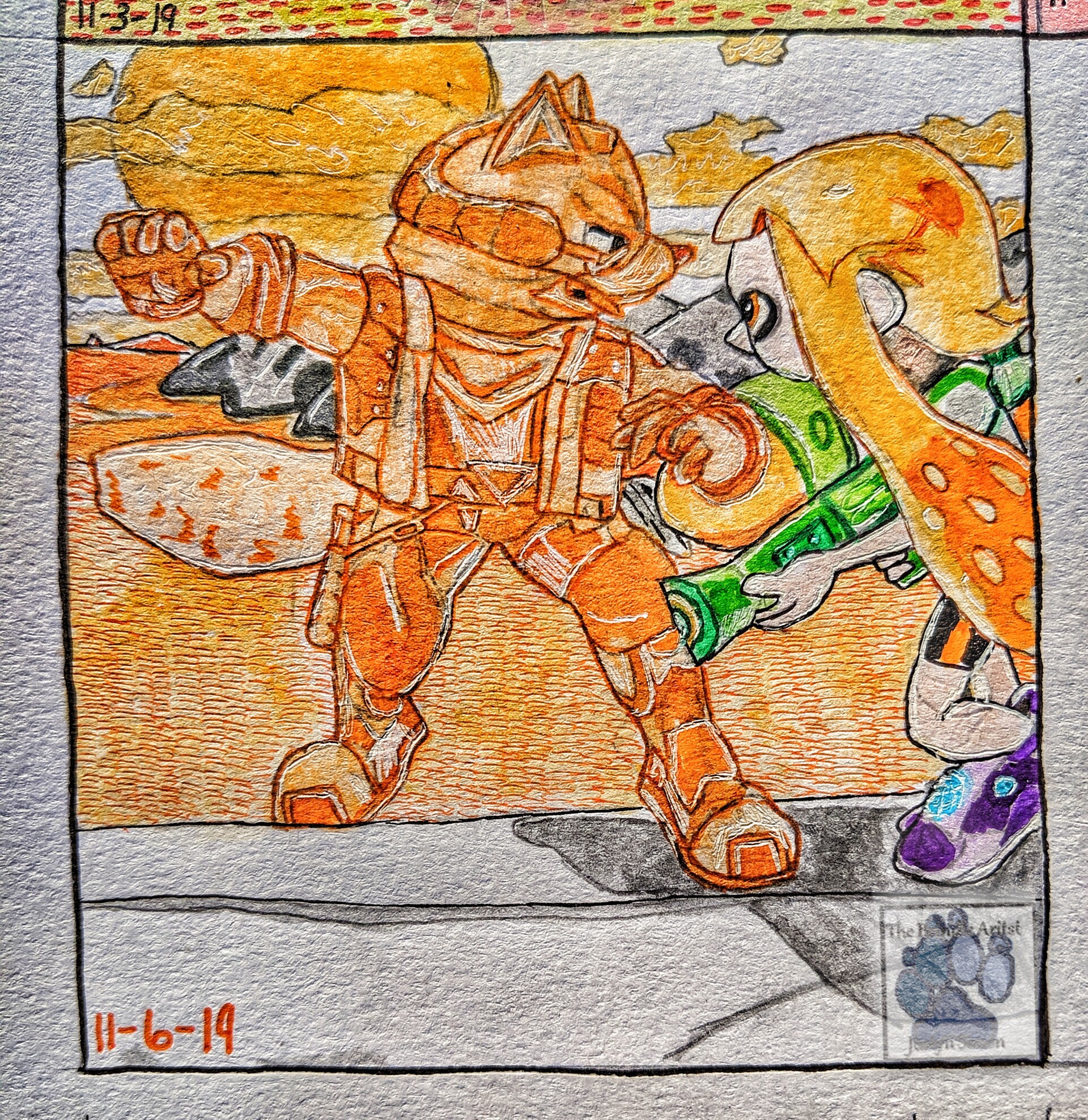 how to draw fox mccloud