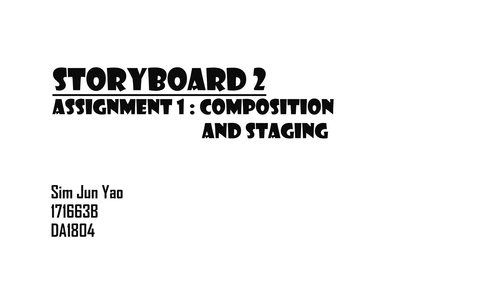 ArtStation - StoryBoard 2 : Composition and Staging