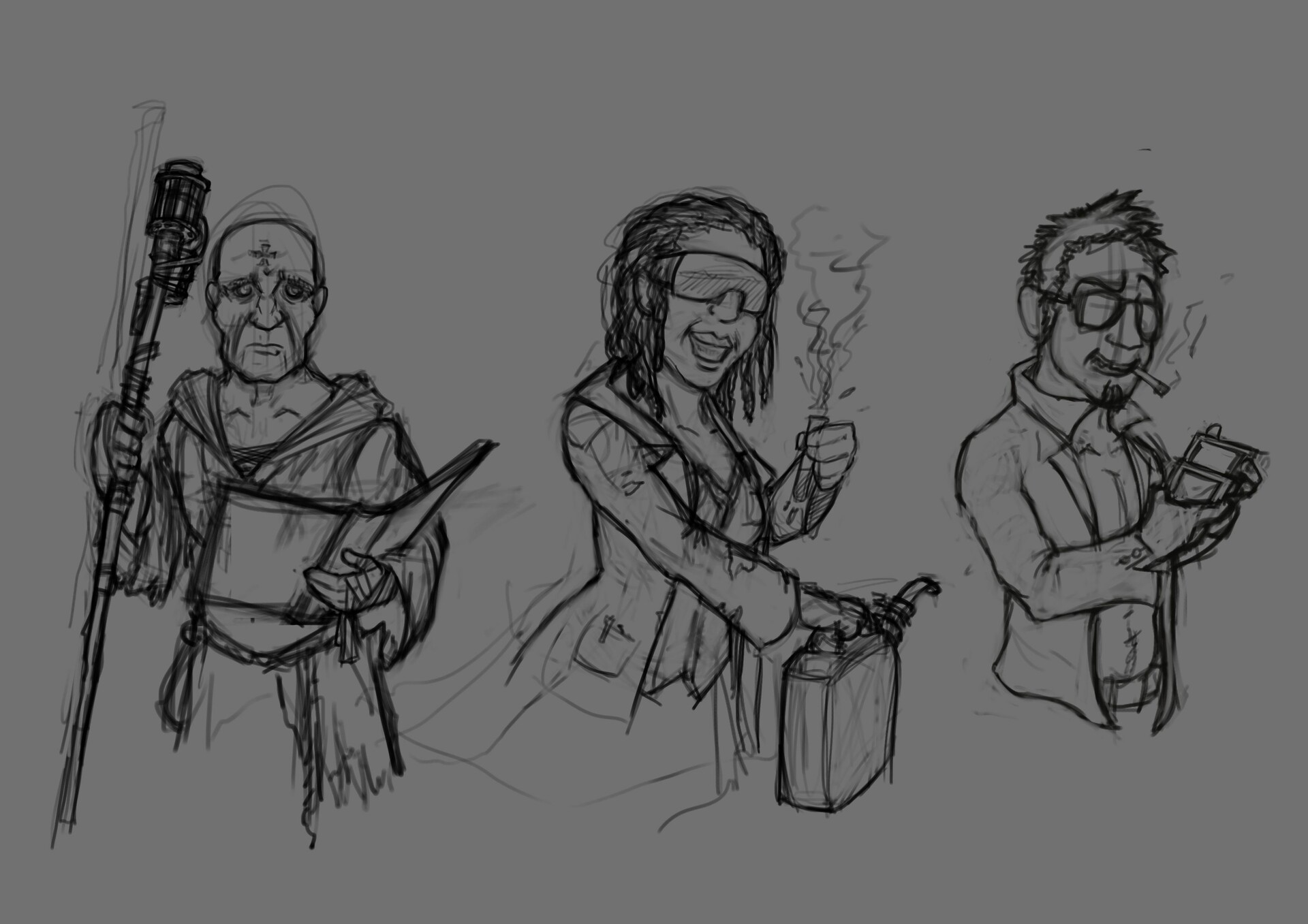 ArtStation - Postapo Character Concepts