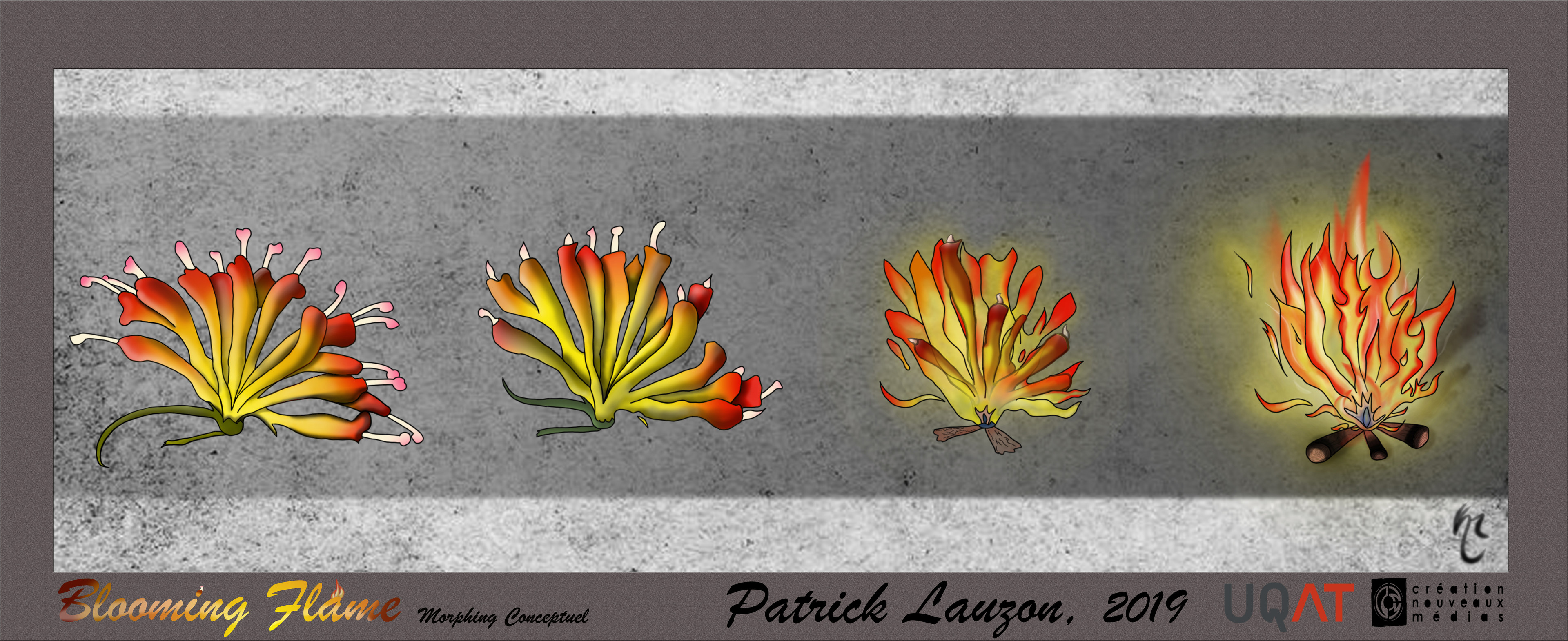 Patrick Lauzon - Blooming Flame - Conceptual Morphing - 2019