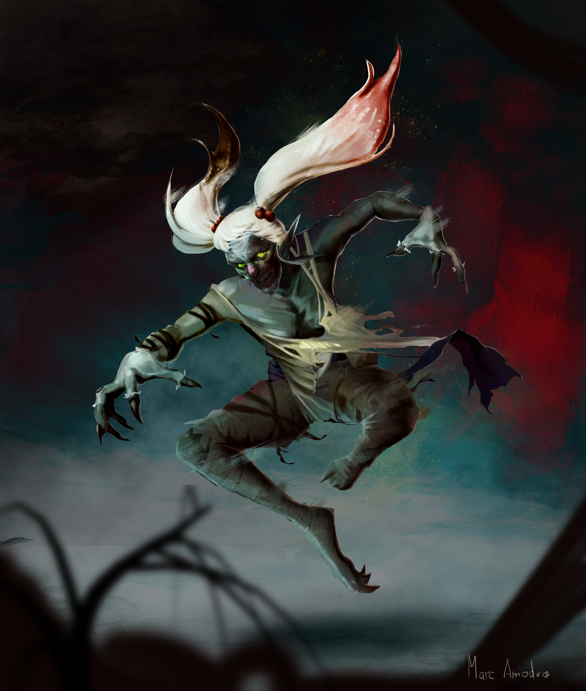 ArtStation - Mel, the jumping killer clown