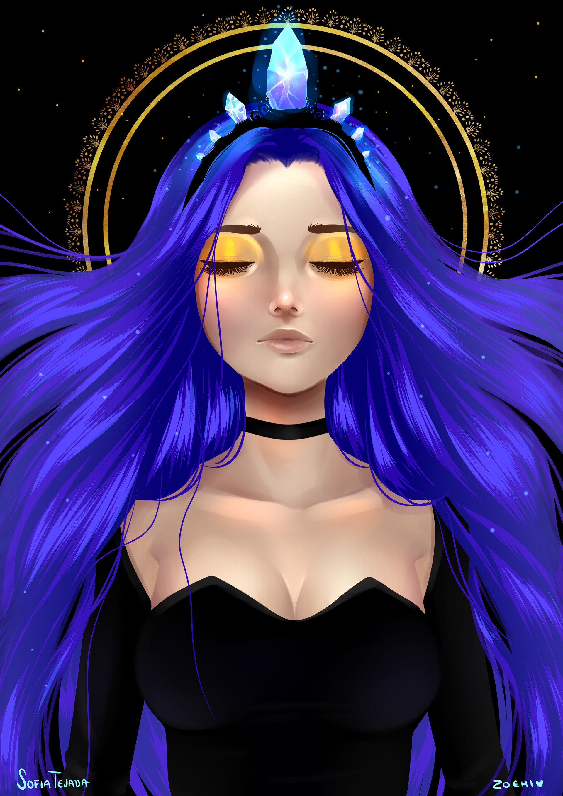 how to draw crystal queen