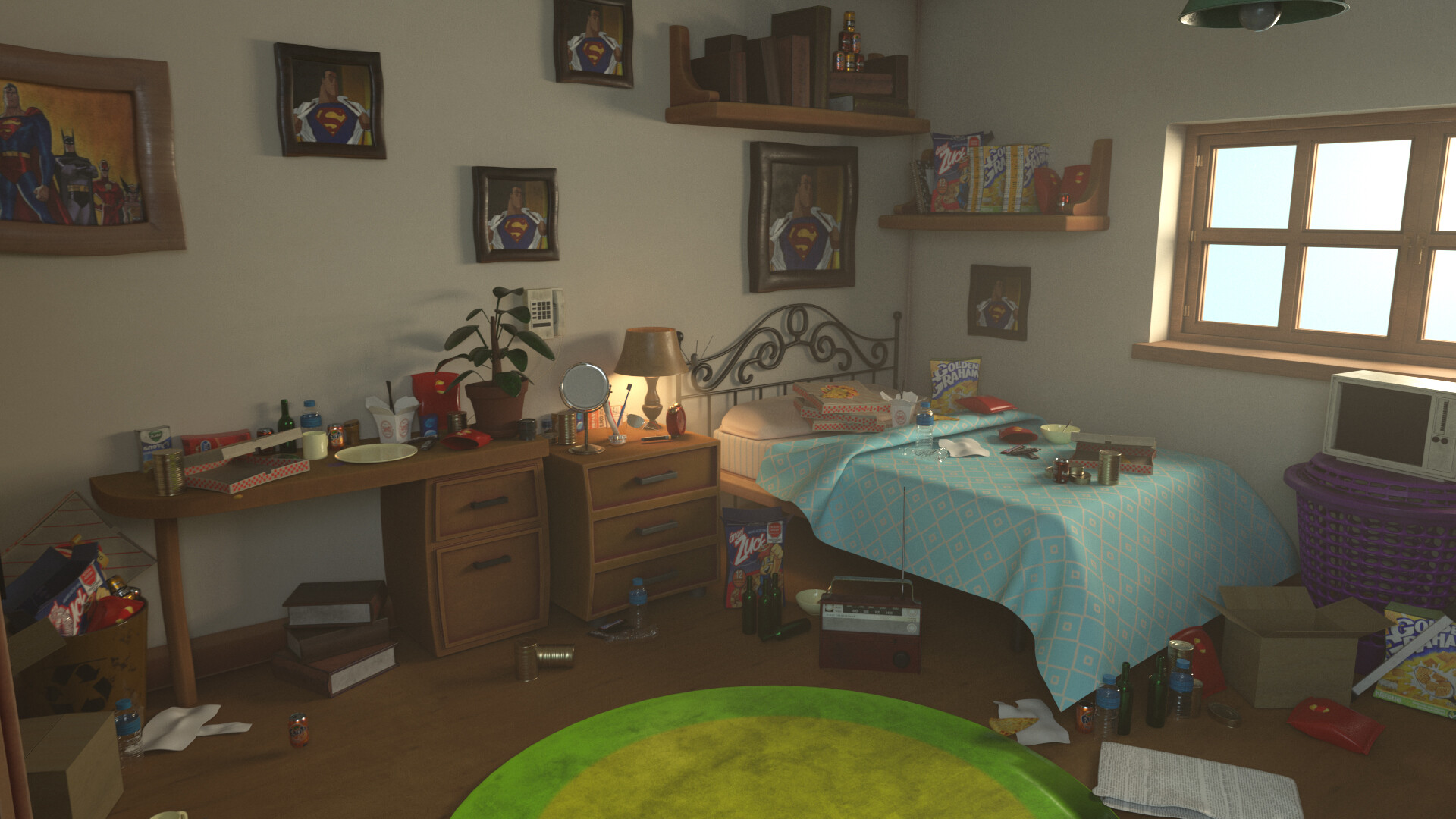 ArtStation - 3D Cartoon Room