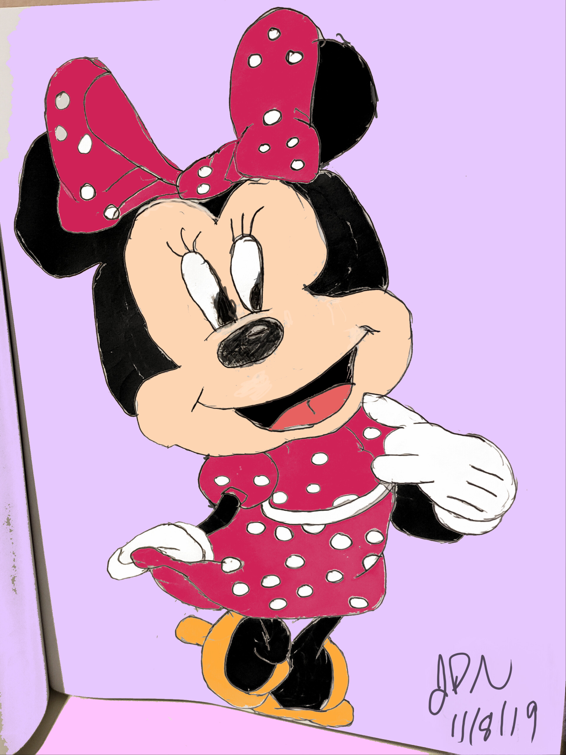 ArtStation - Minnie Mouse - Today's sketch