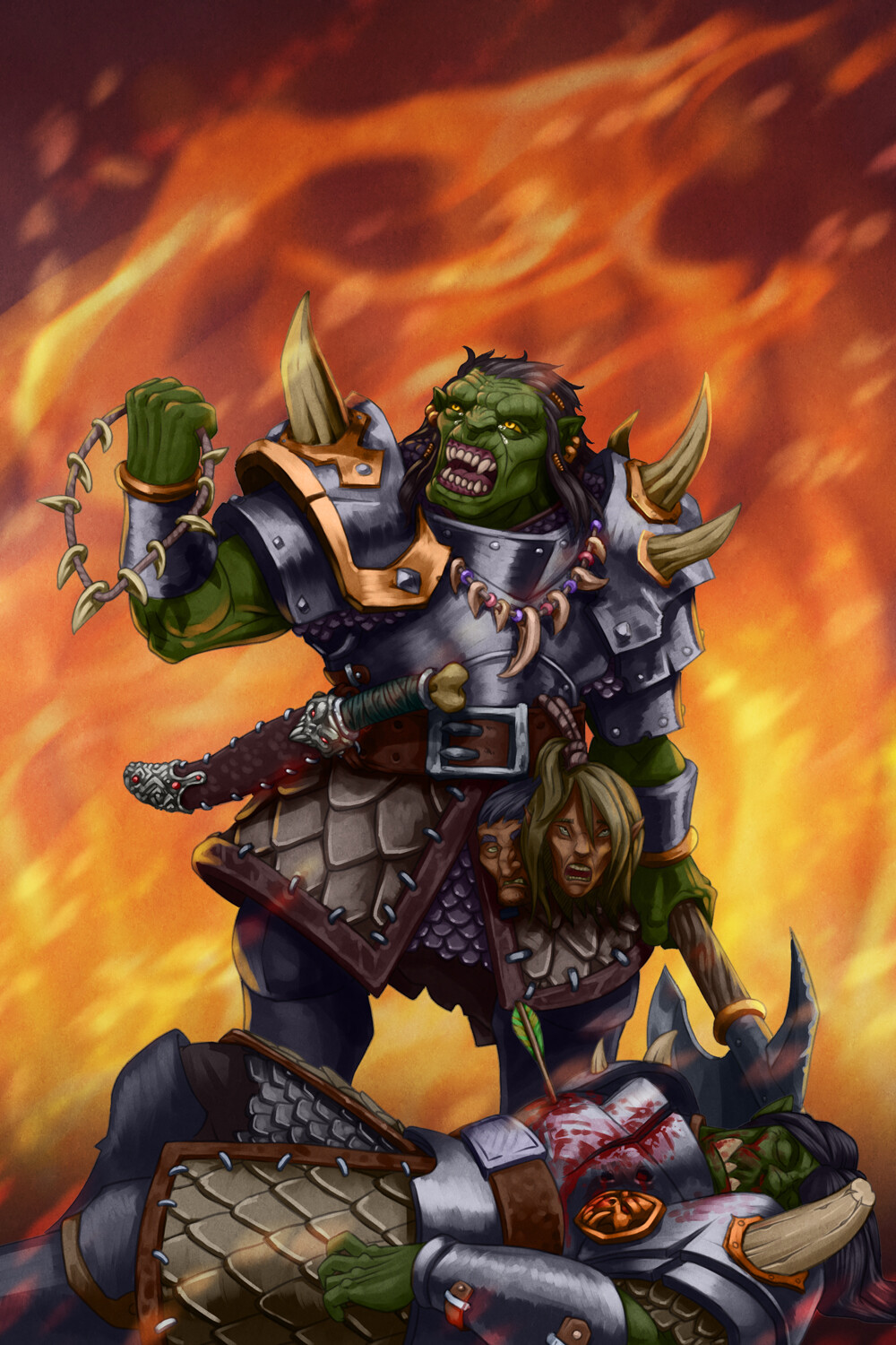 ArtStation - Mourninig Ork