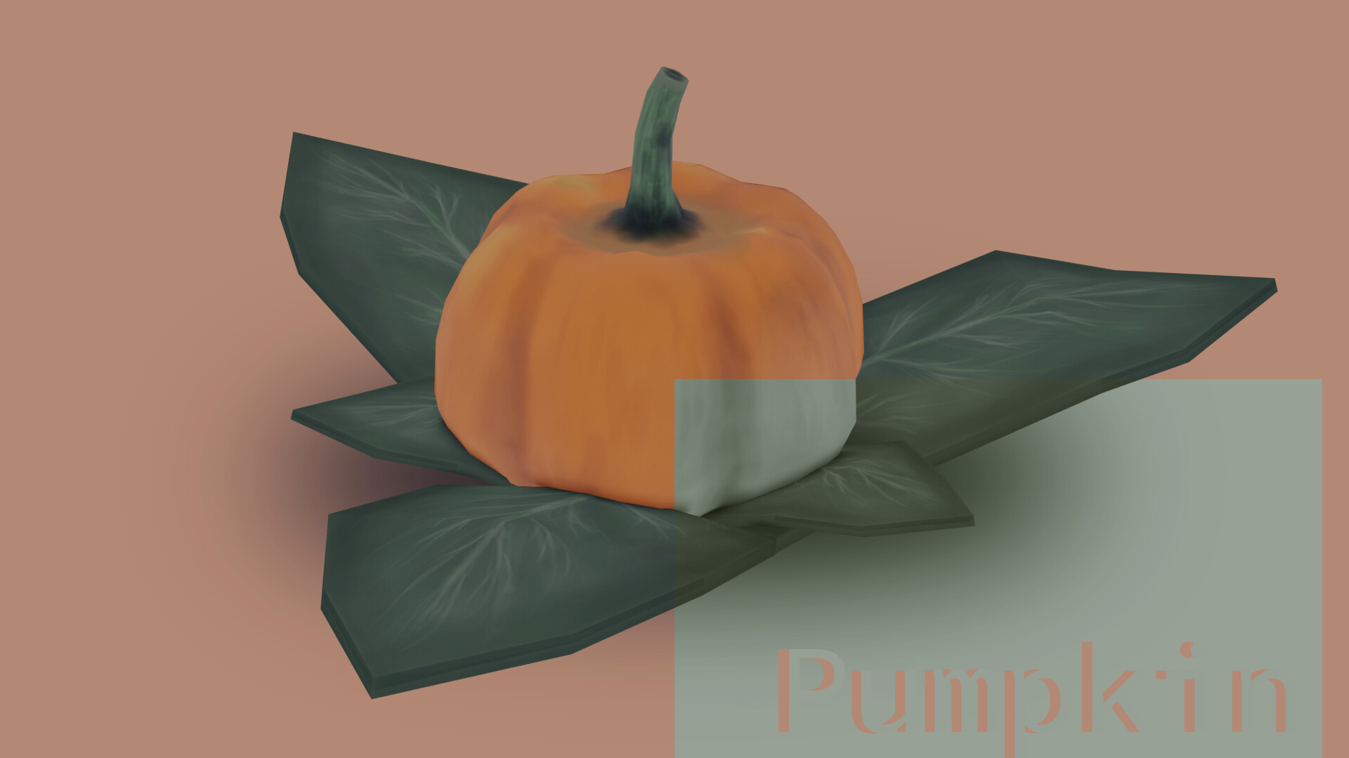 ArtStation - Low-poly pumpkin