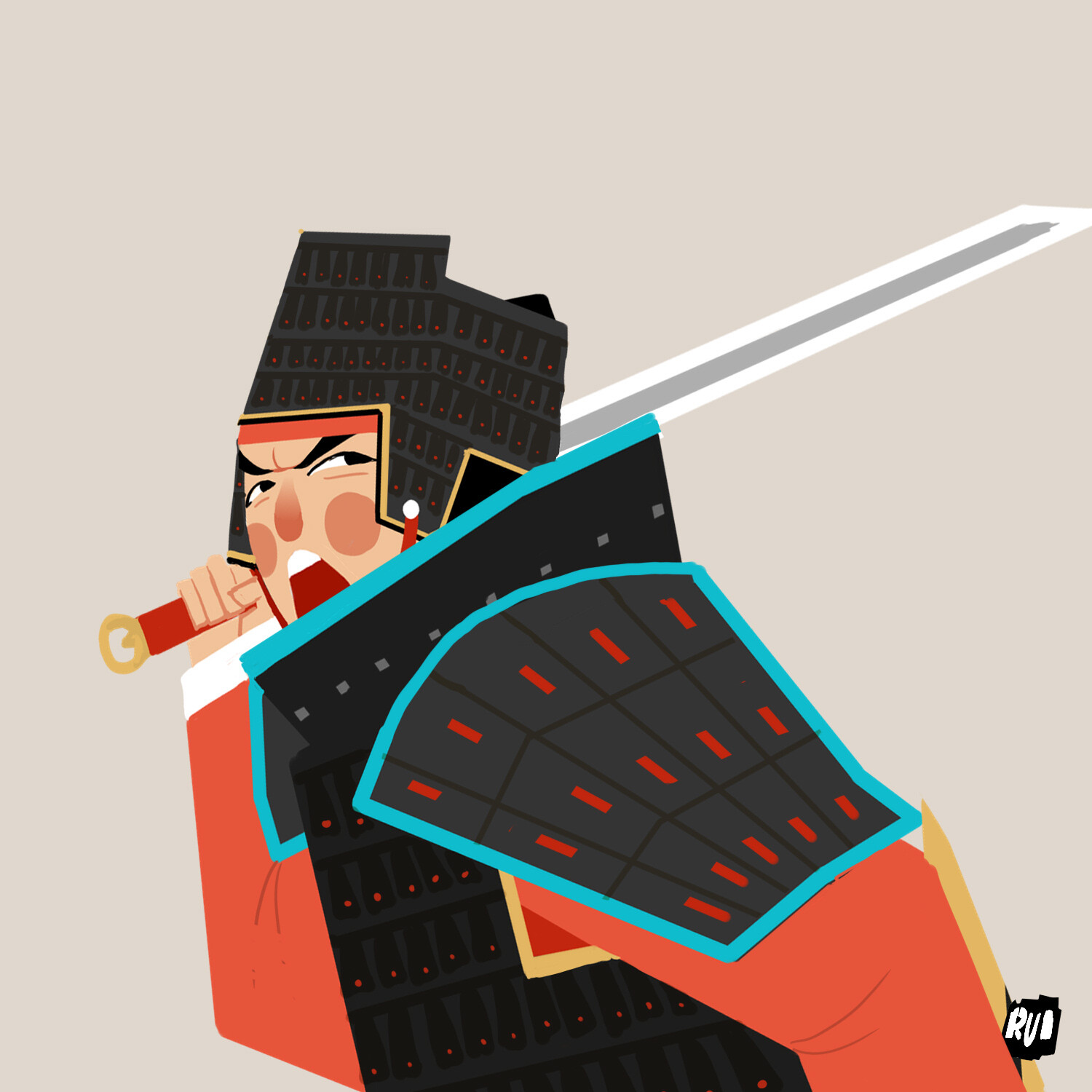 ArtStation - soldier of Han Dynasty