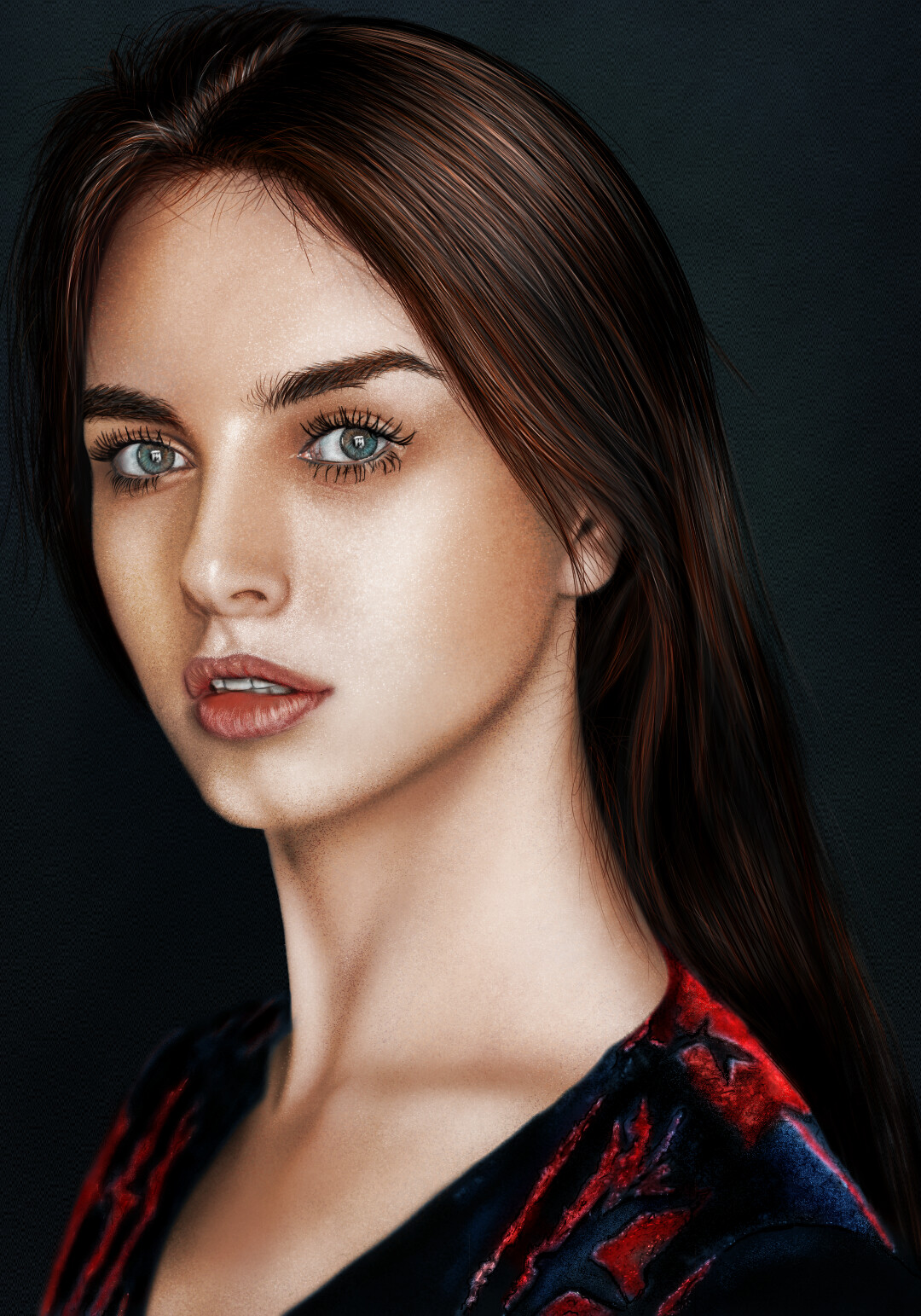 how to draw female portrait