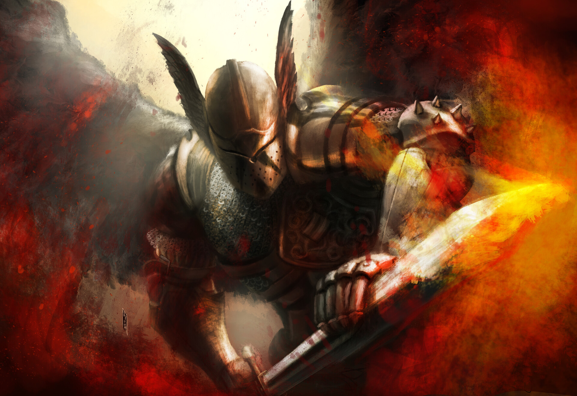 ArtStation - "The Angel of Death" - A Warden Piece - A For Honor Commission