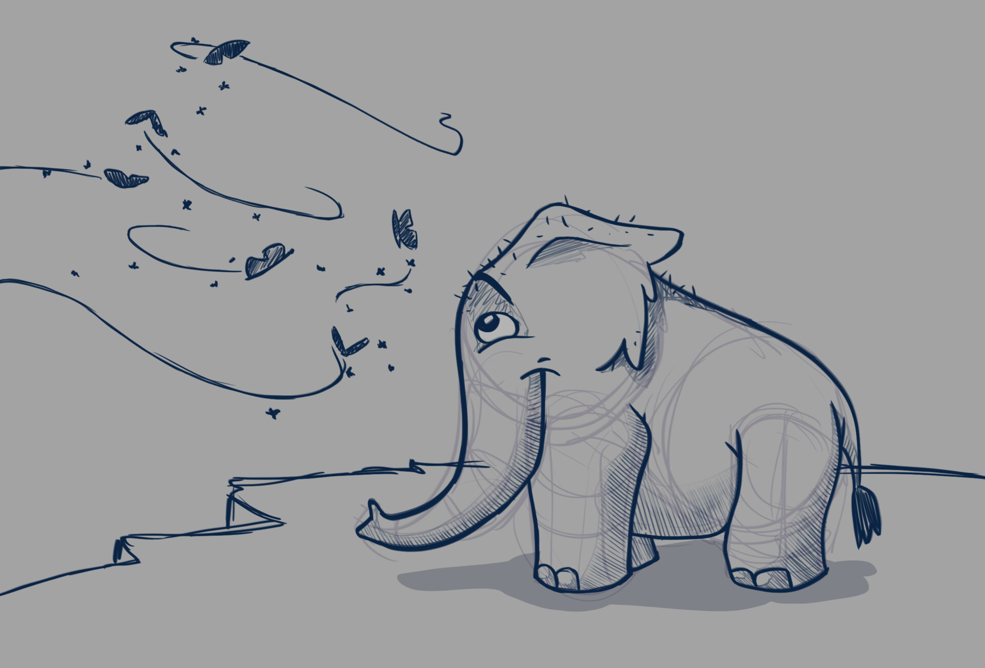 ArtStation - Elephant - Scribble