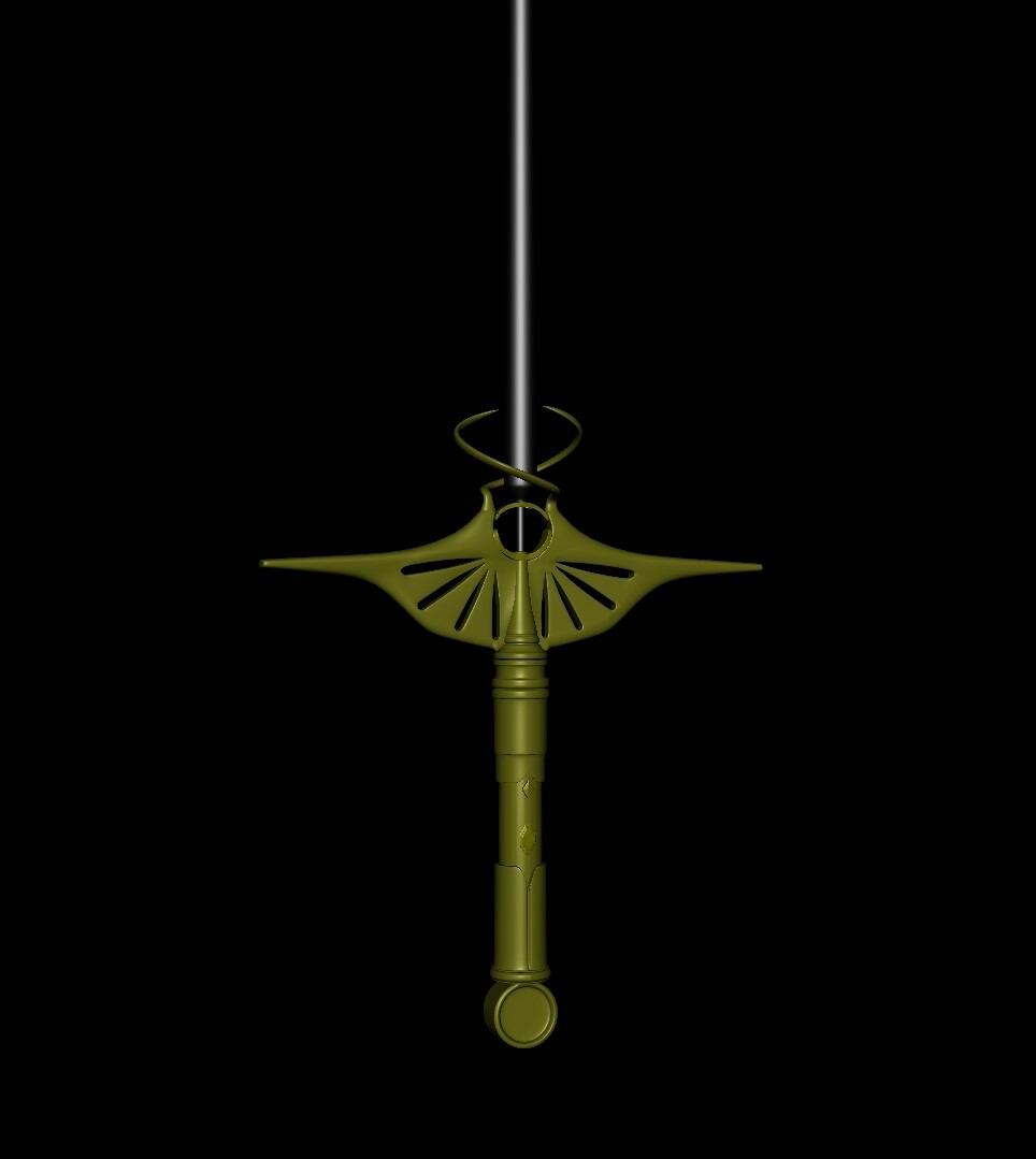 ArtStation - Acient LightSword 3D Model