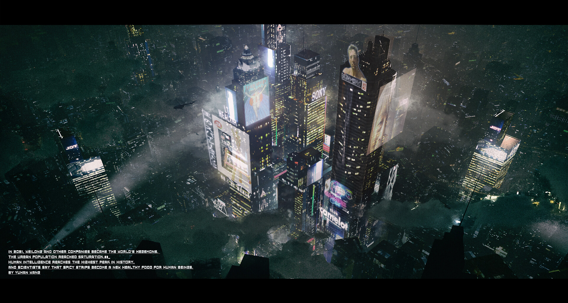 ArtStation - Night city scene practice