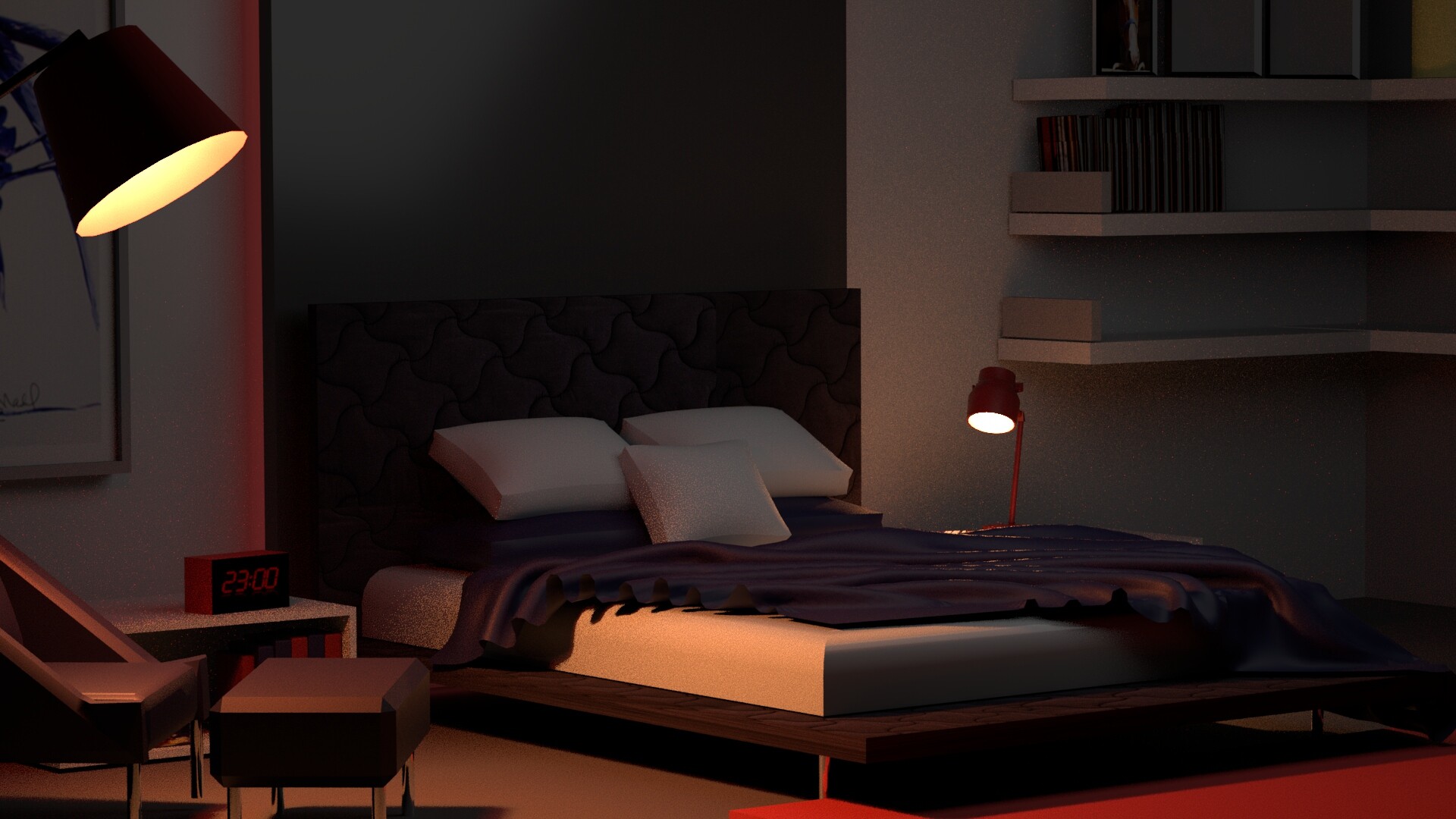 ArtStation - bedroom scene