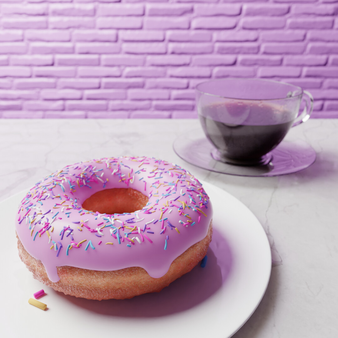 ArtStation - Photorealistic Donut Render
