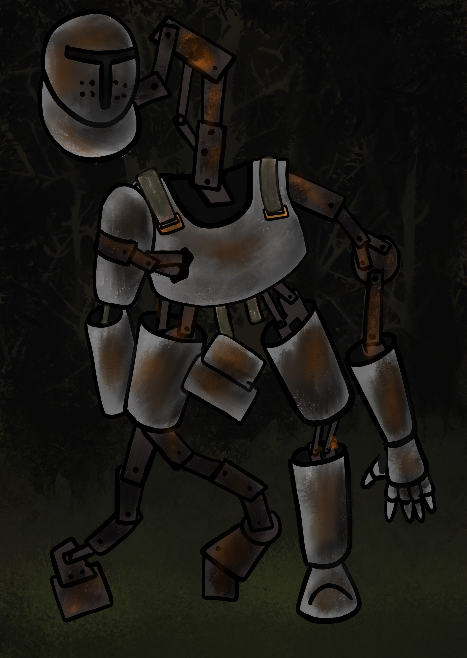 ArtStation - Corrupt Knight colour/texture study
