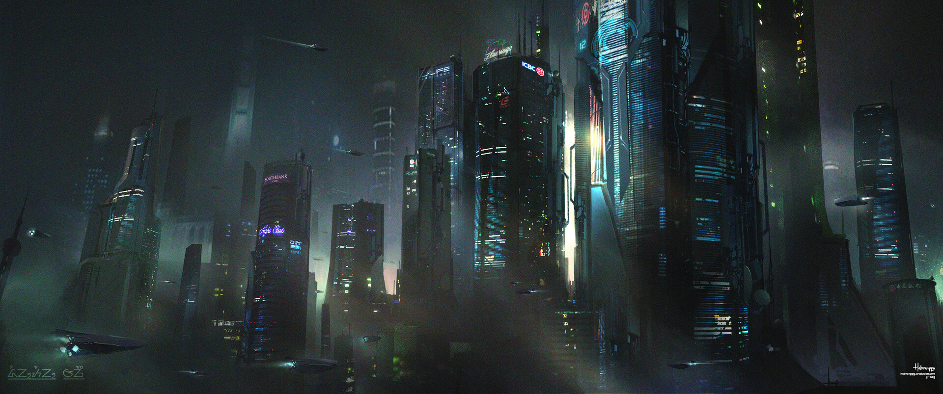 ArtStation - Neon Skyline