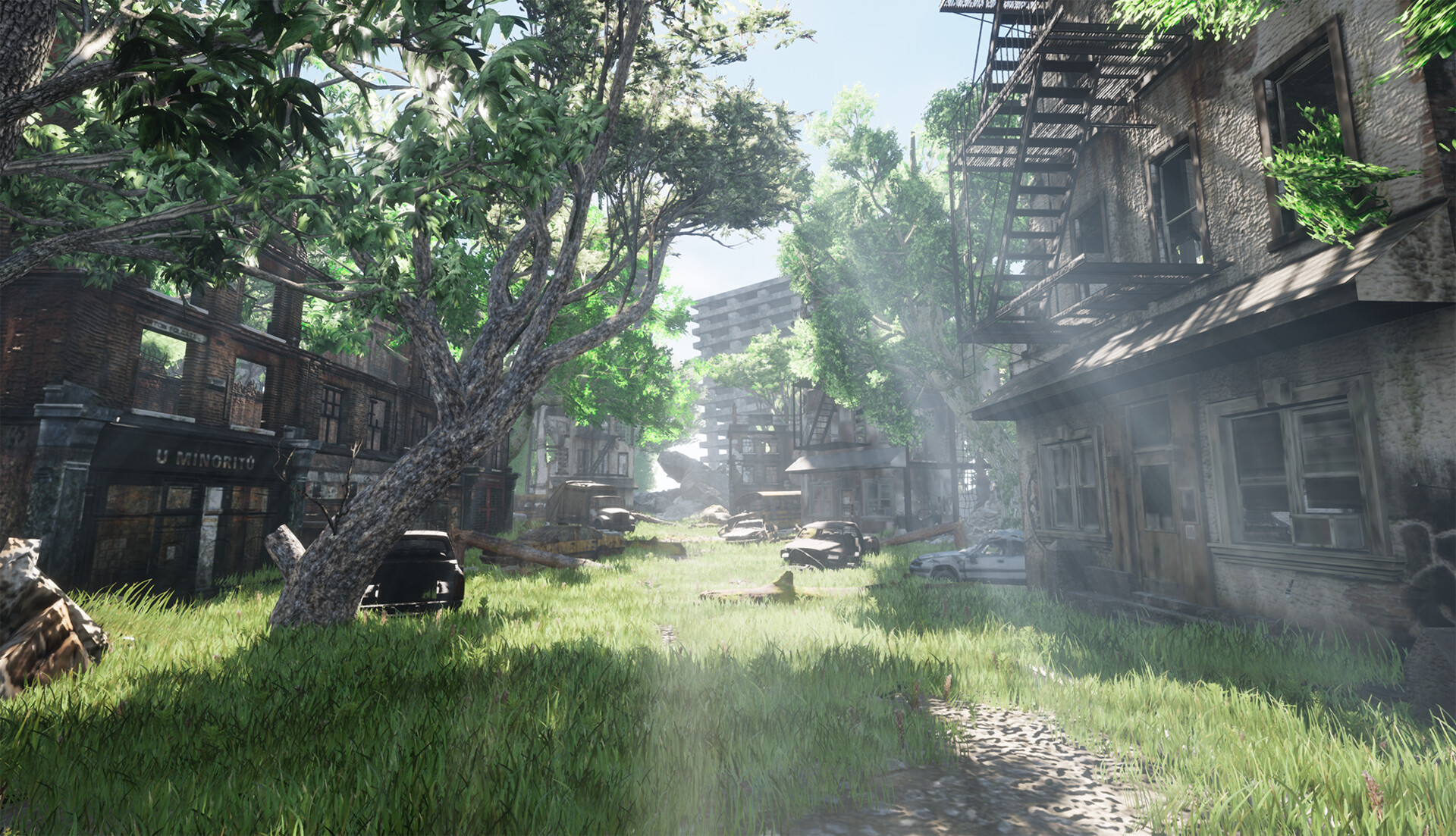 ArtStation - Post - Apocalyptic street view