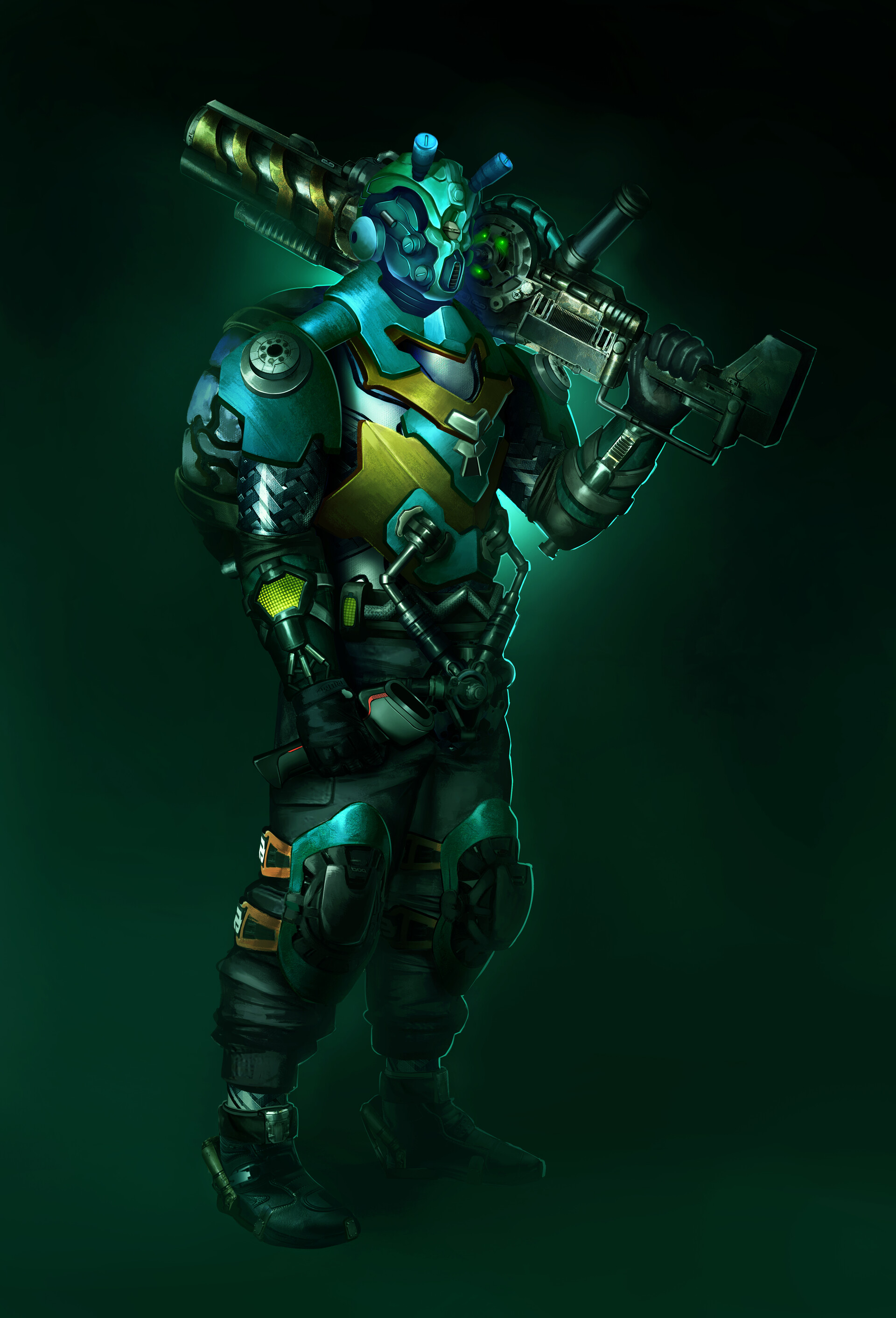 Satish Neel - SPACE SOLDIER CHARACTER DESIGN (SCI-FI)