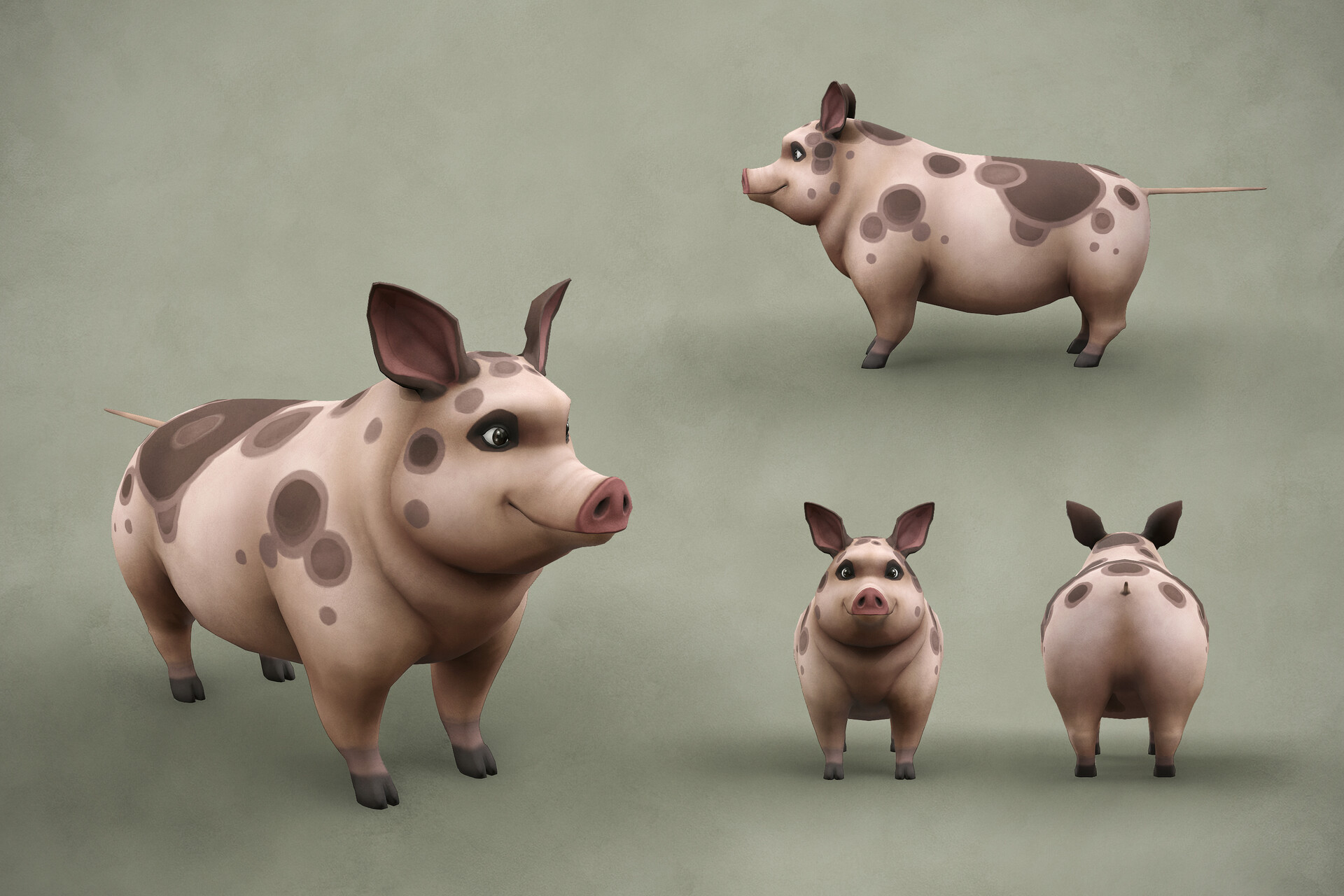 ArtStation - Animal assets for a mobile game