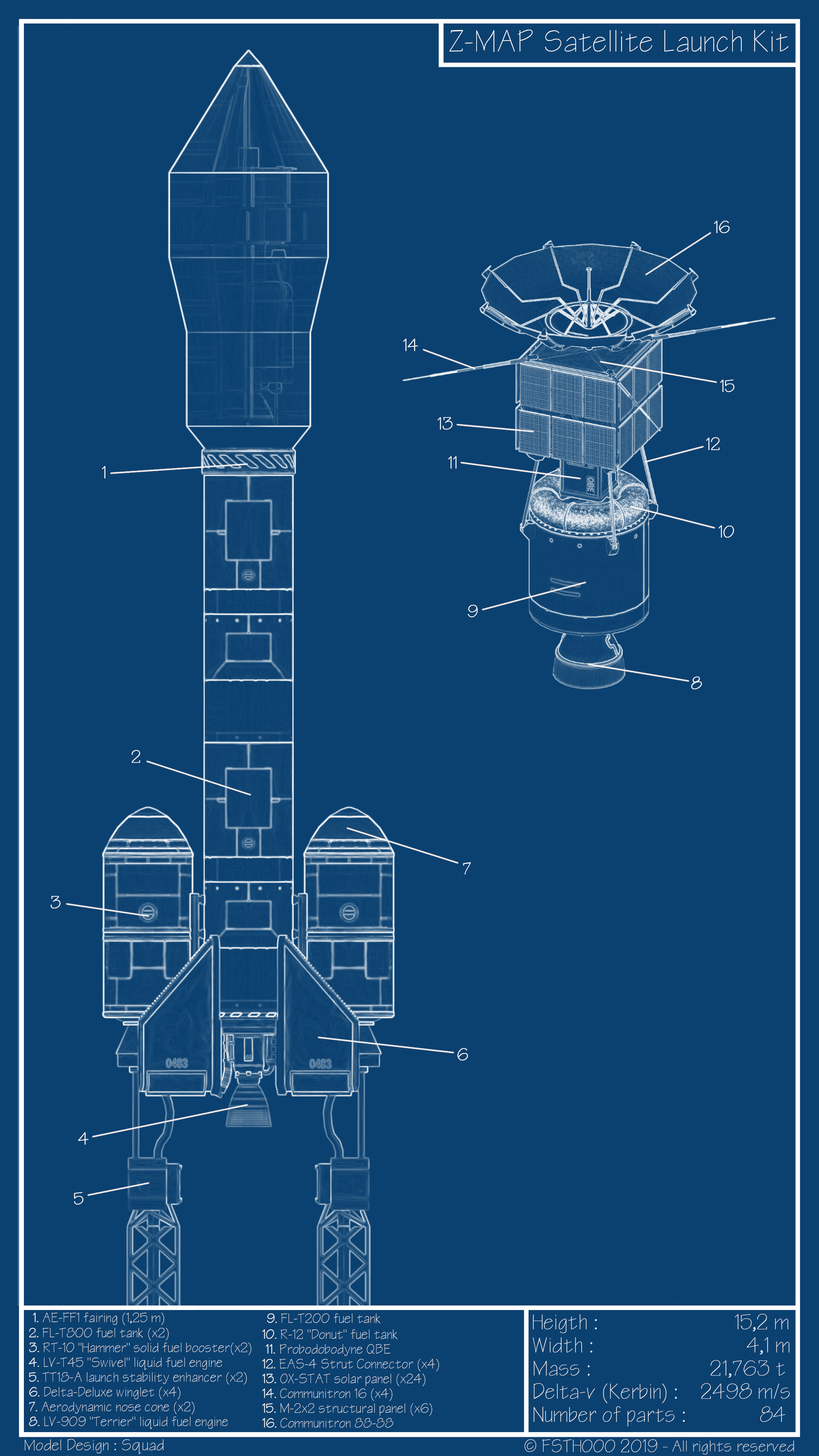 Map Of The Spacecraft Parts