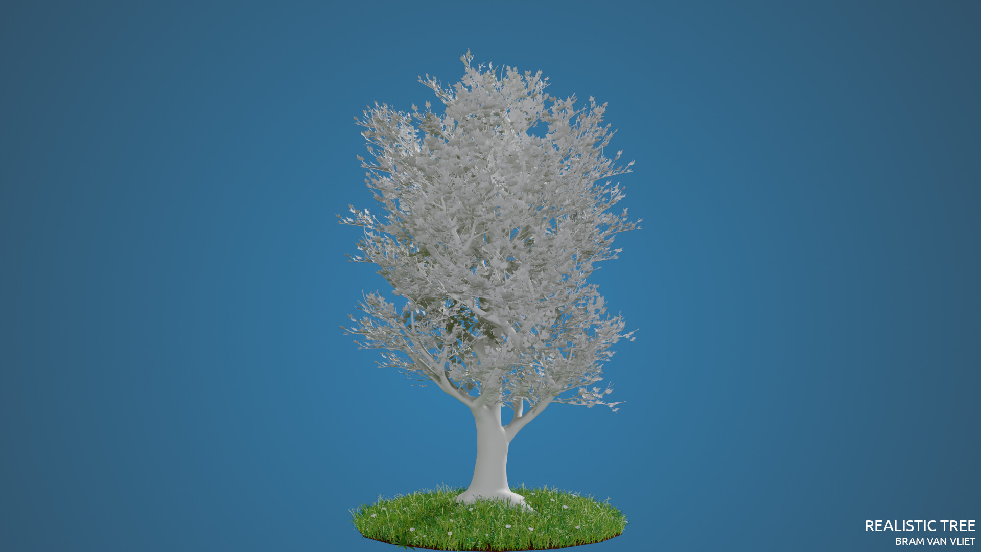 Bram van Vliet - Realistic Tree made with Blender 2.8