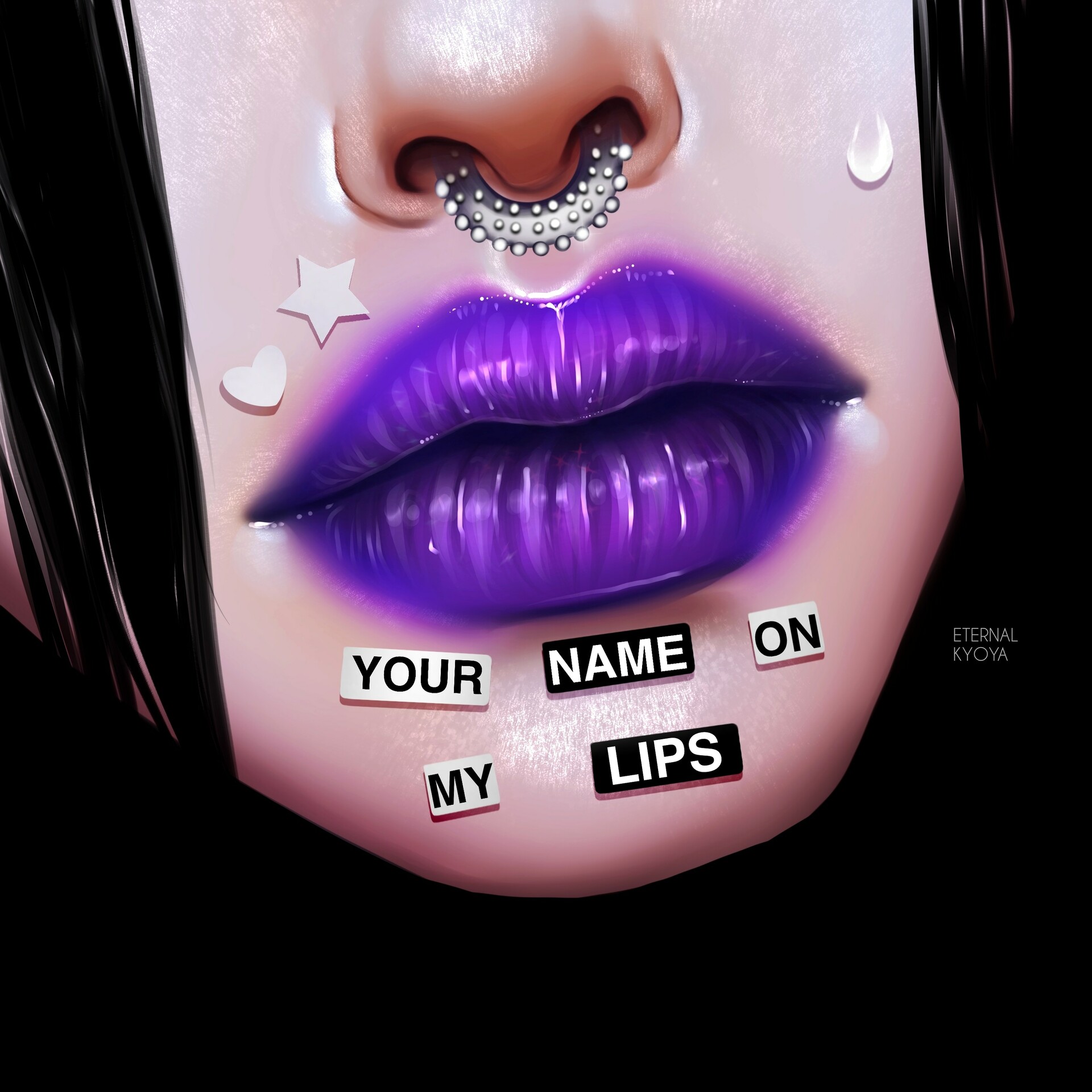 How To Draw Lips With Lipstick Dripping | Lipstutorial.org