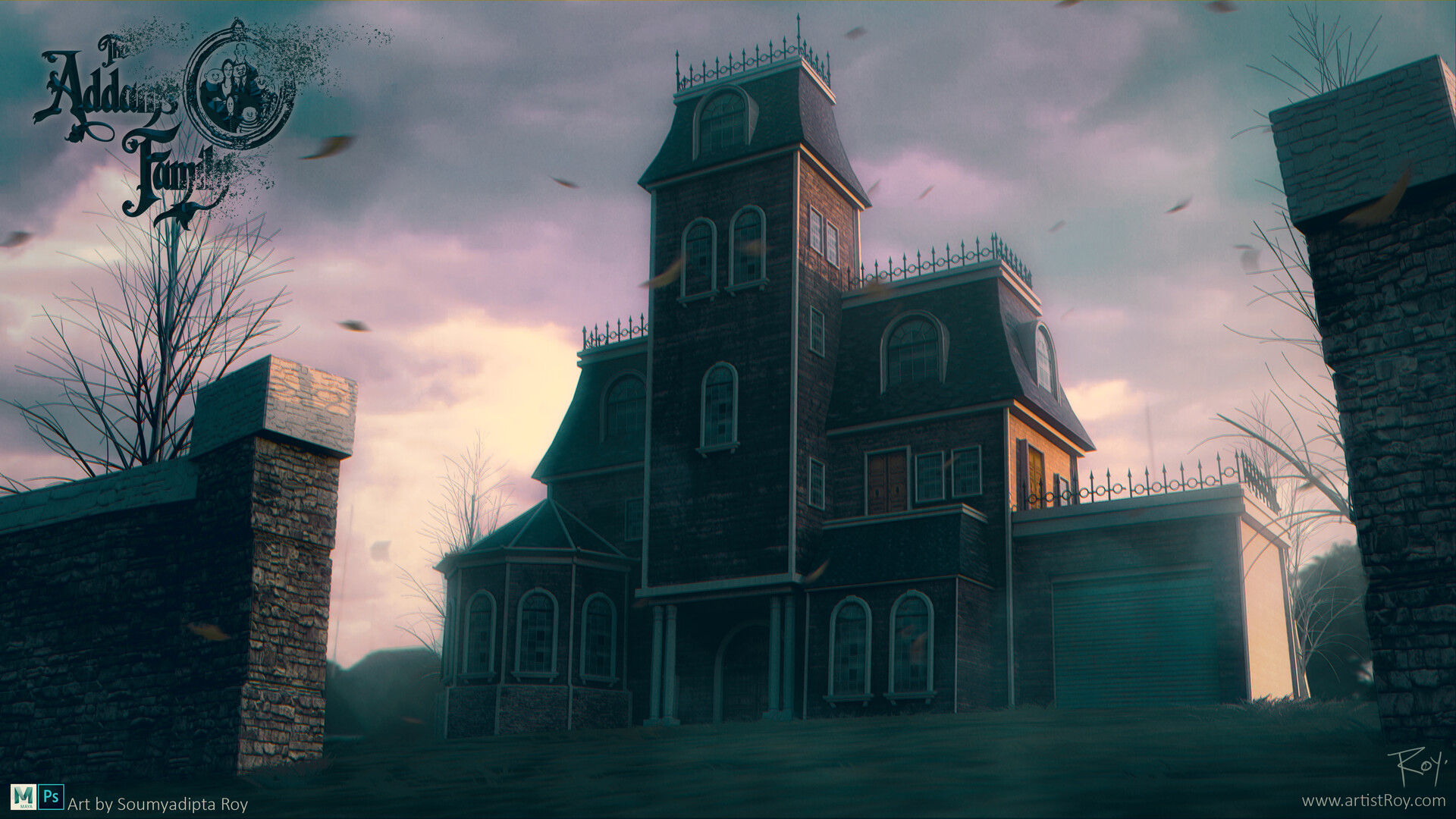 ArtStation - The Addams Family - Re-imagined