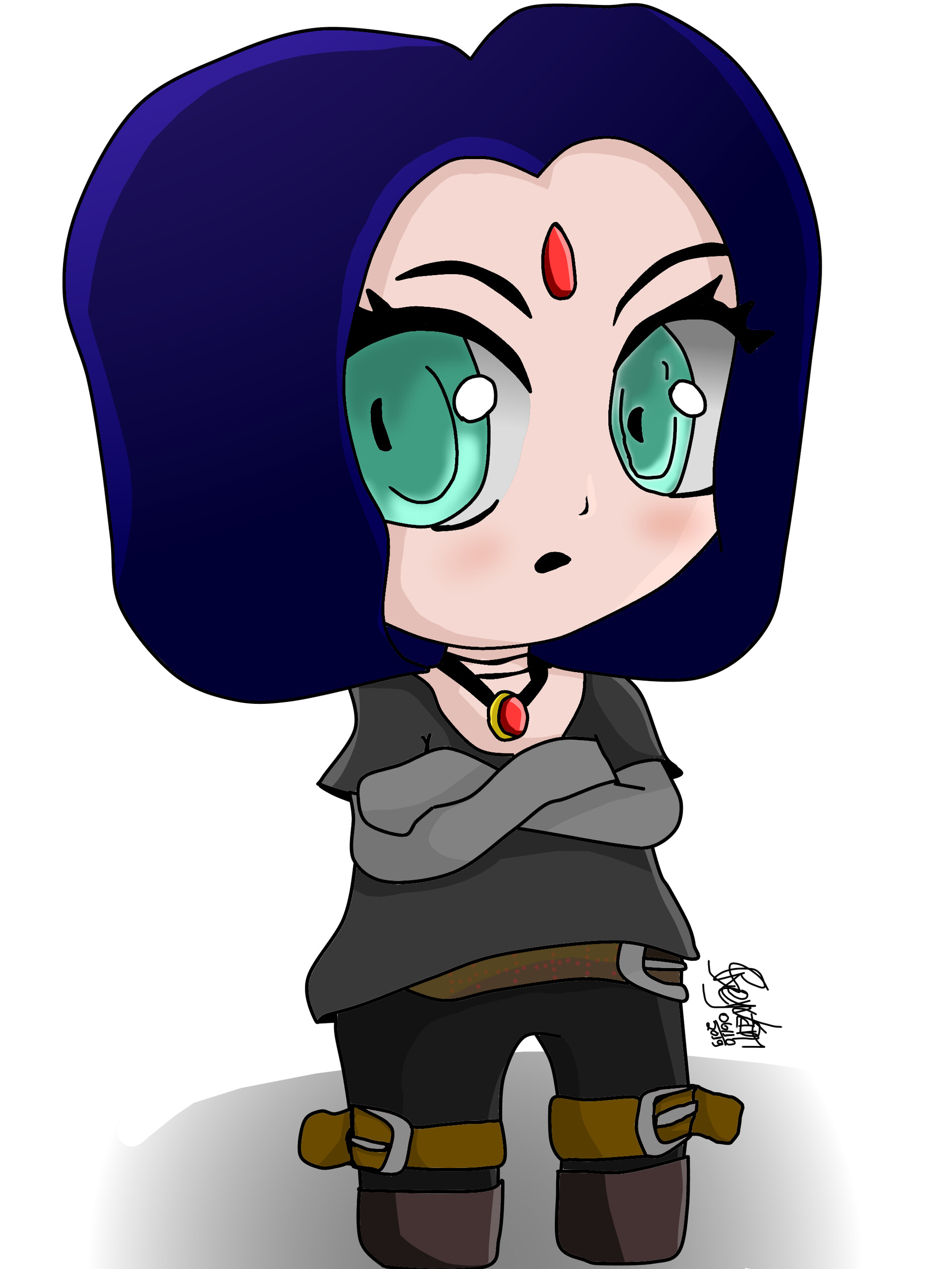 ArtStation - Raven Fanart- DC TITANS