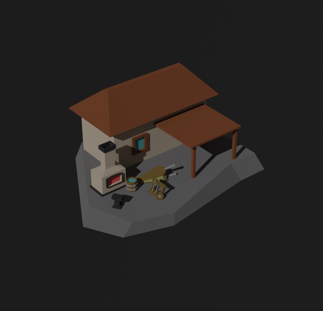 ArtStation - Blacksmith's house