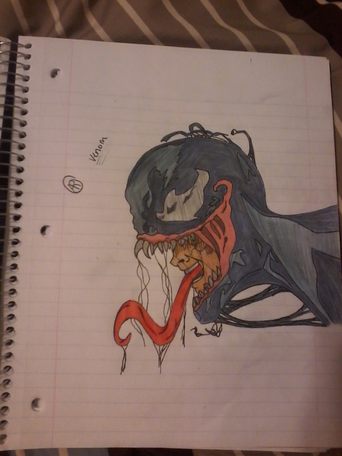 how to draw venoms hand