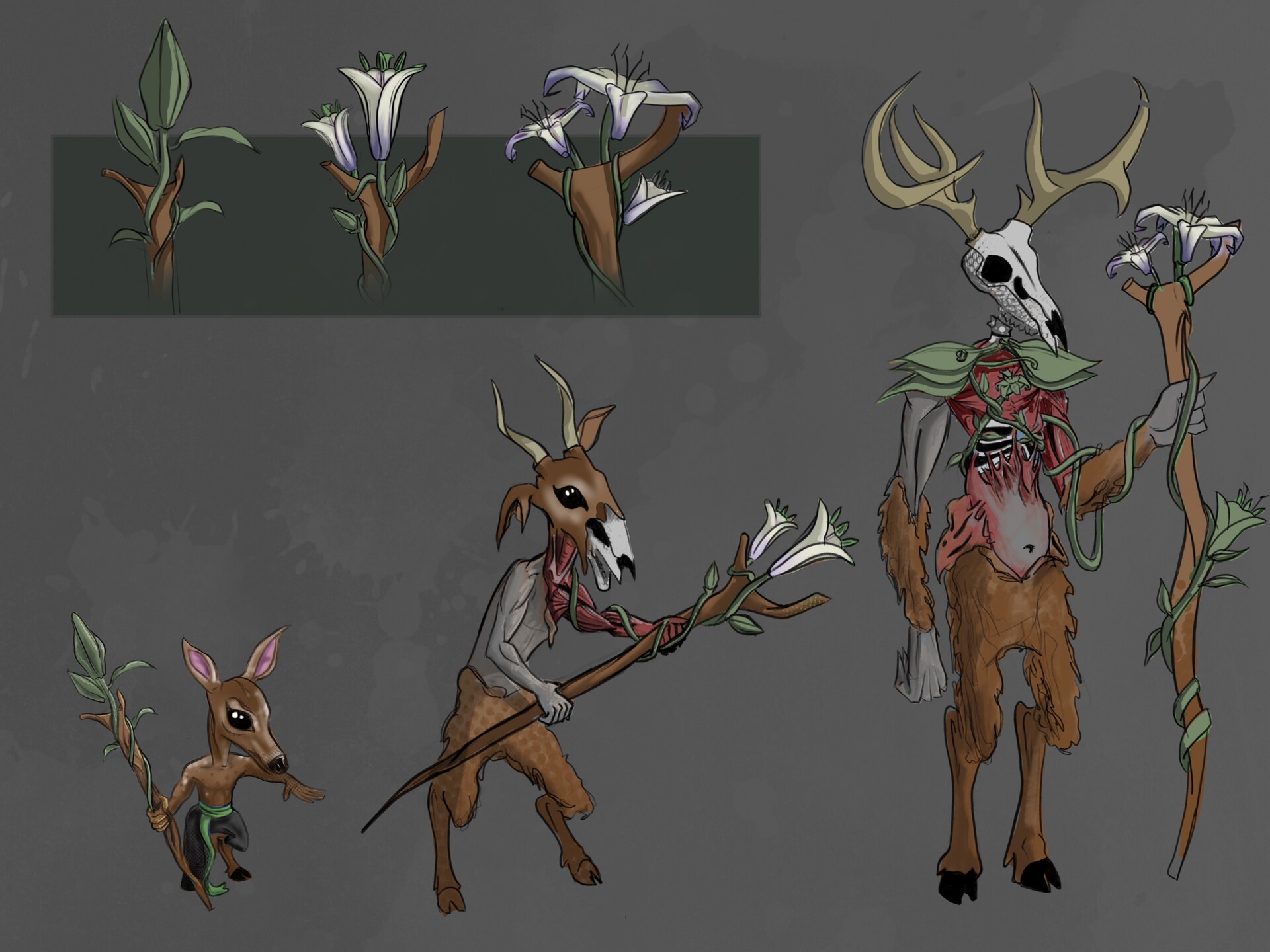 ArtStation - Wendigo Character level up concept